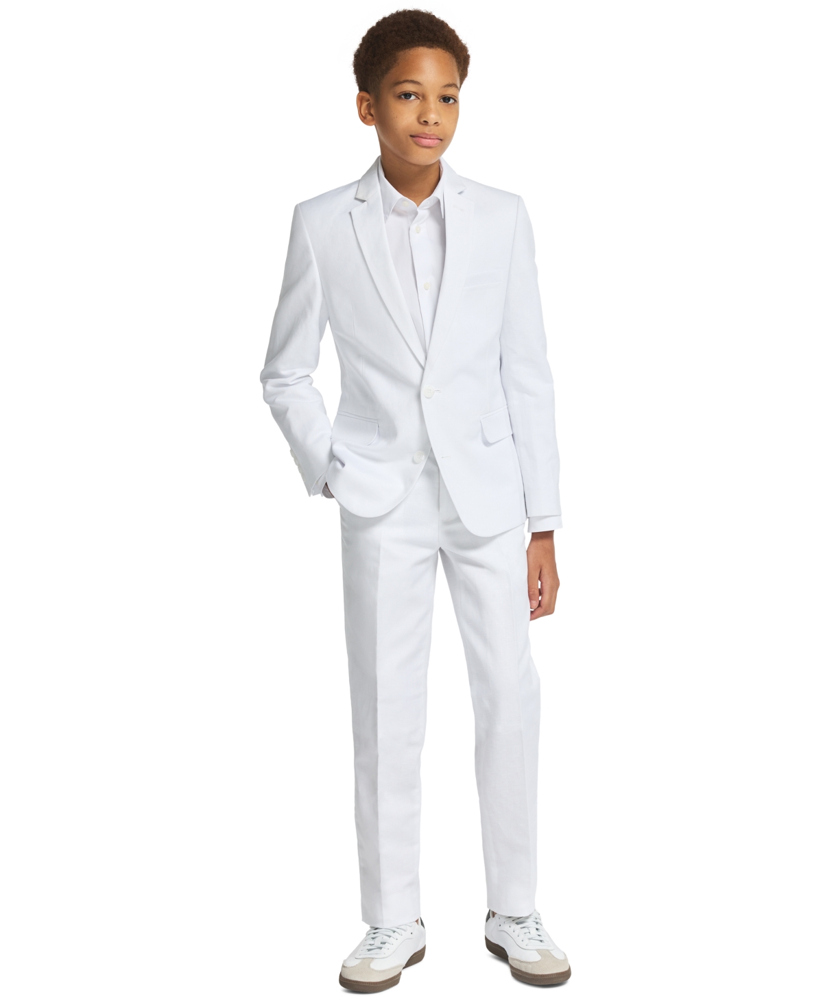 Click here for Calvin Klein Boys 8-20 Tri-Blend Zip Closure Linen... prices