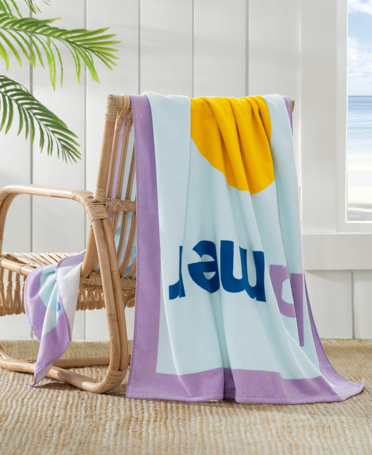 Click here for The Beach House Cotton La Mer Printed Beach Towel... prices