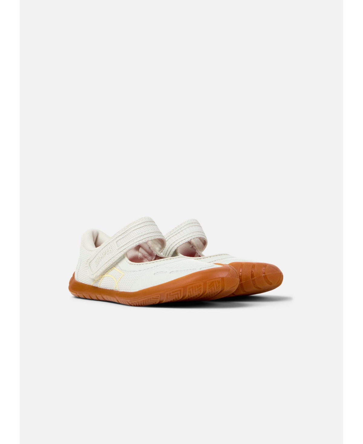 Click here for Camper Girls Peu Path Textile Mary Janes - White n... prices