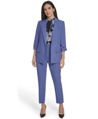 Click here for Calvin Klein Womens Open Front Roll Sleeve Jacket... prices