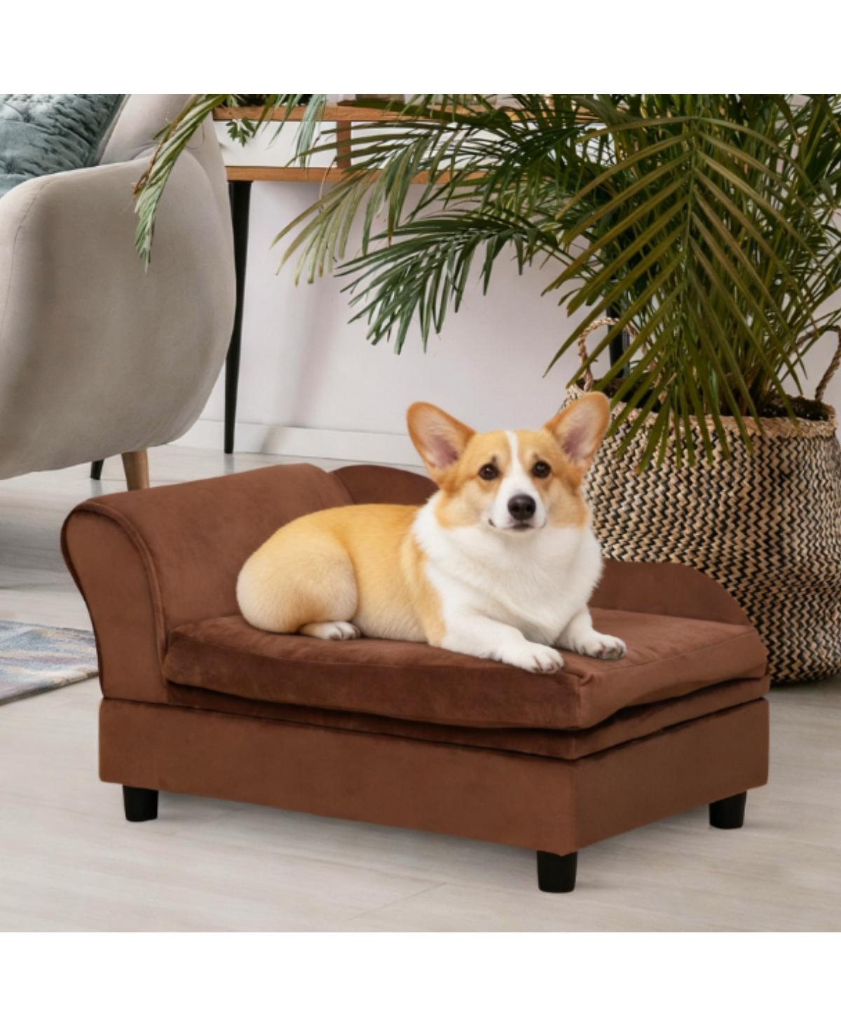 Click here for 6thdruple Small Pet Sofa with Storage & Tufted Cus... prices