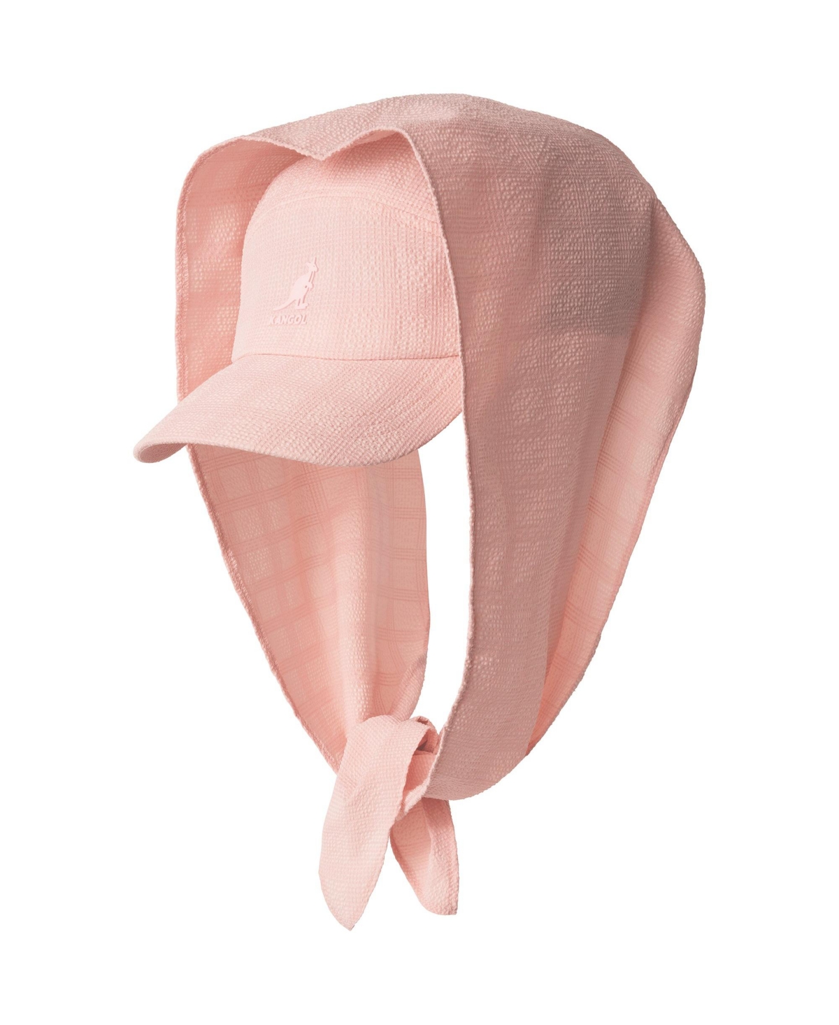 Click here for Kangol Womens Seersucker Drape 5-Panel Cap - Pink prices