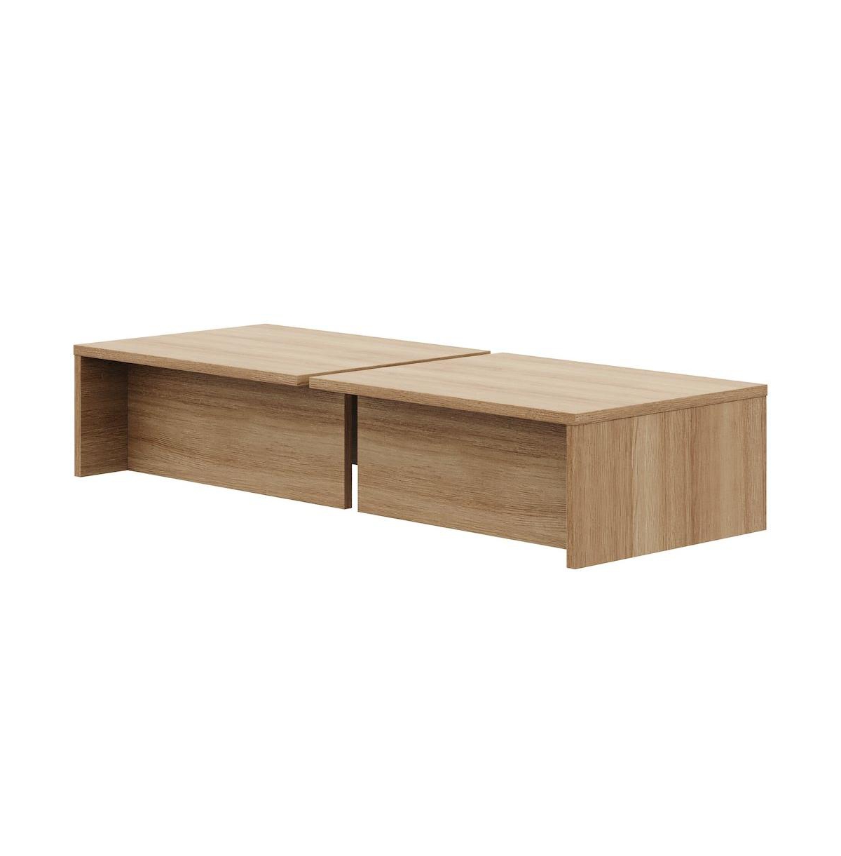 Click here for Nexera Kanso Nightstands set of 2 - Brown oak prices