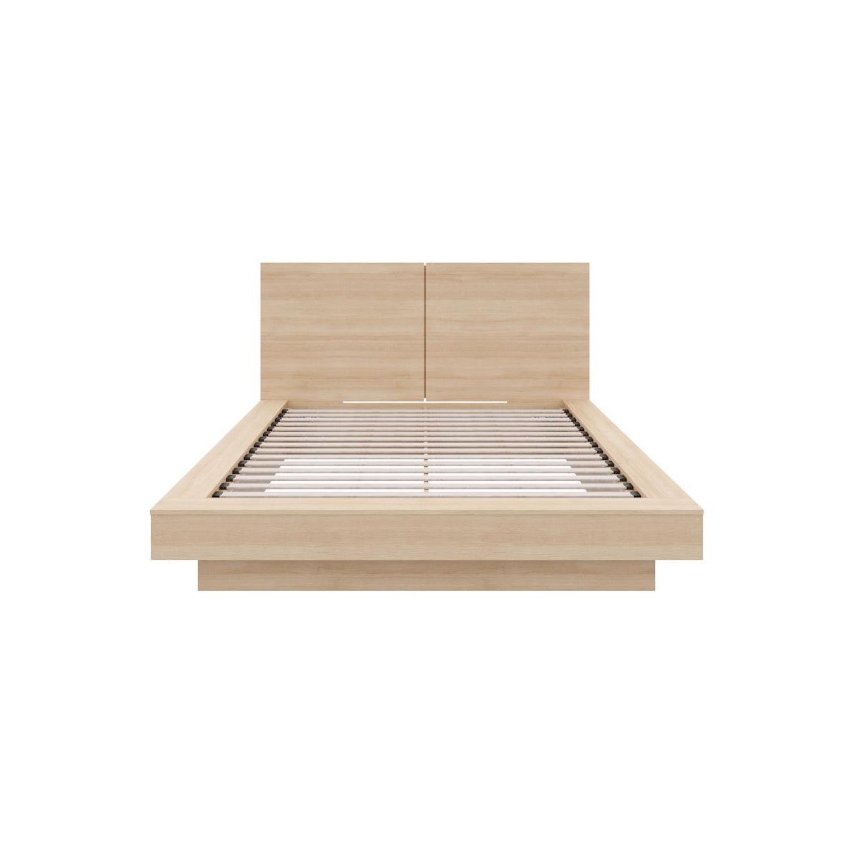 Click here for Nexera Napa Platform Bed - Blonde oak prices