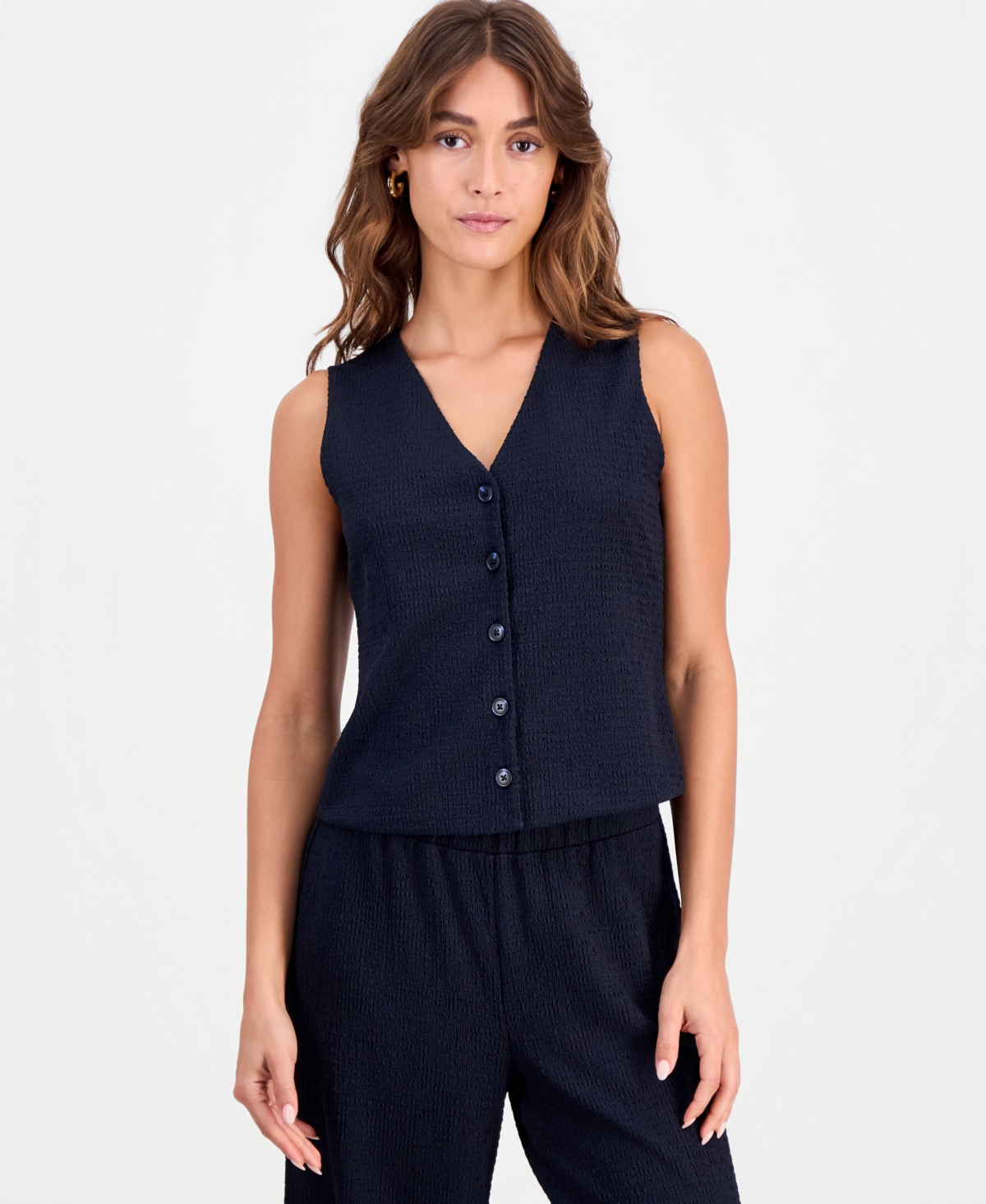 Click here for Bar Iii Womens Textured Knit Vest  Macys Exclusive... prices
