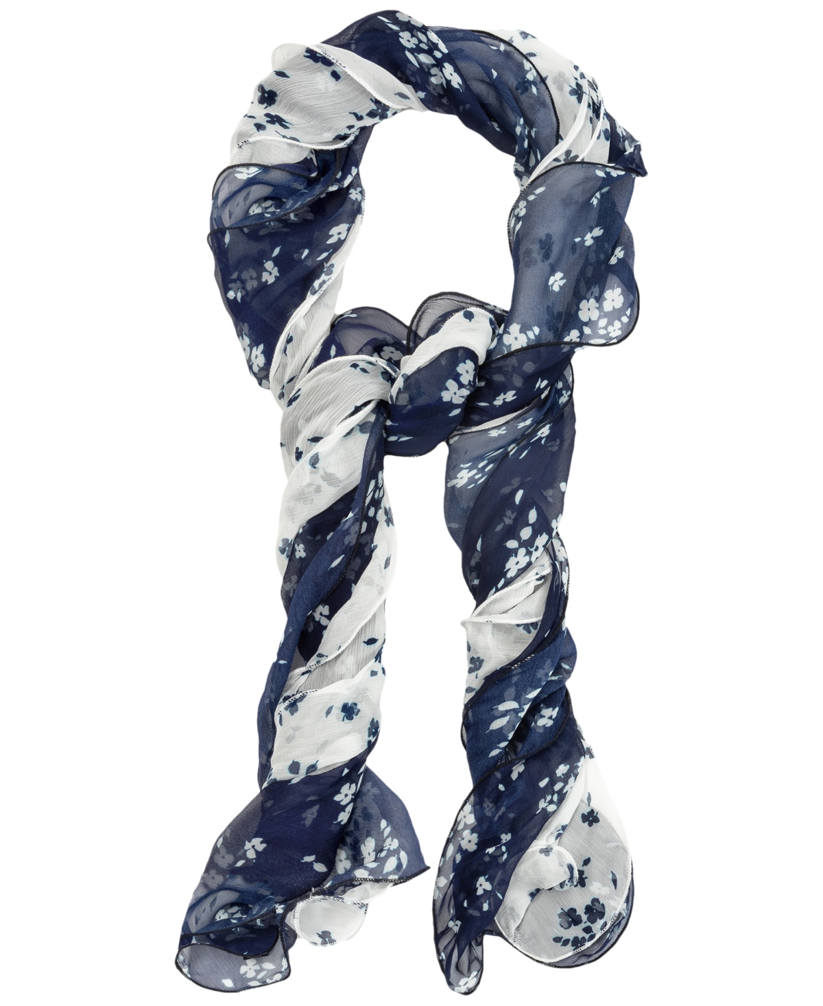 Click here for Lauren Ralph Lauren Floral Double Ruffle Scraf - N... prices