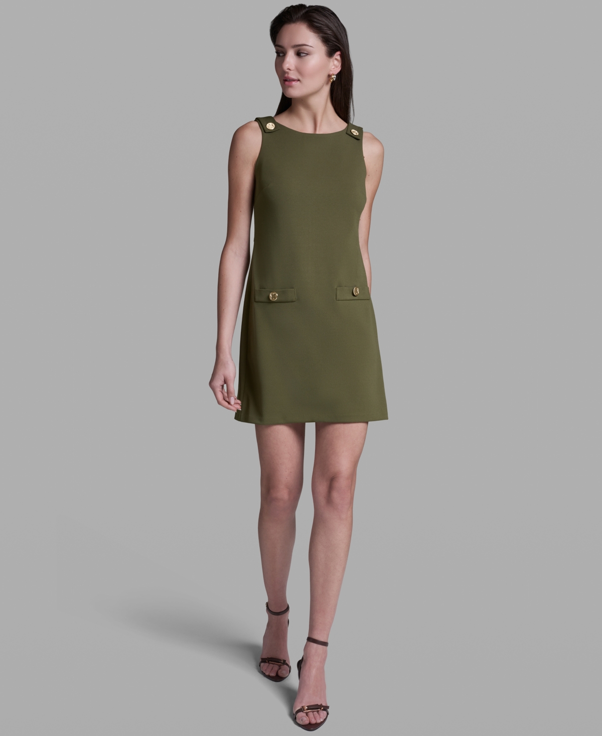 Click here for Bcbg Womens Sleeveless Mini Dress - Rustice Olive prices