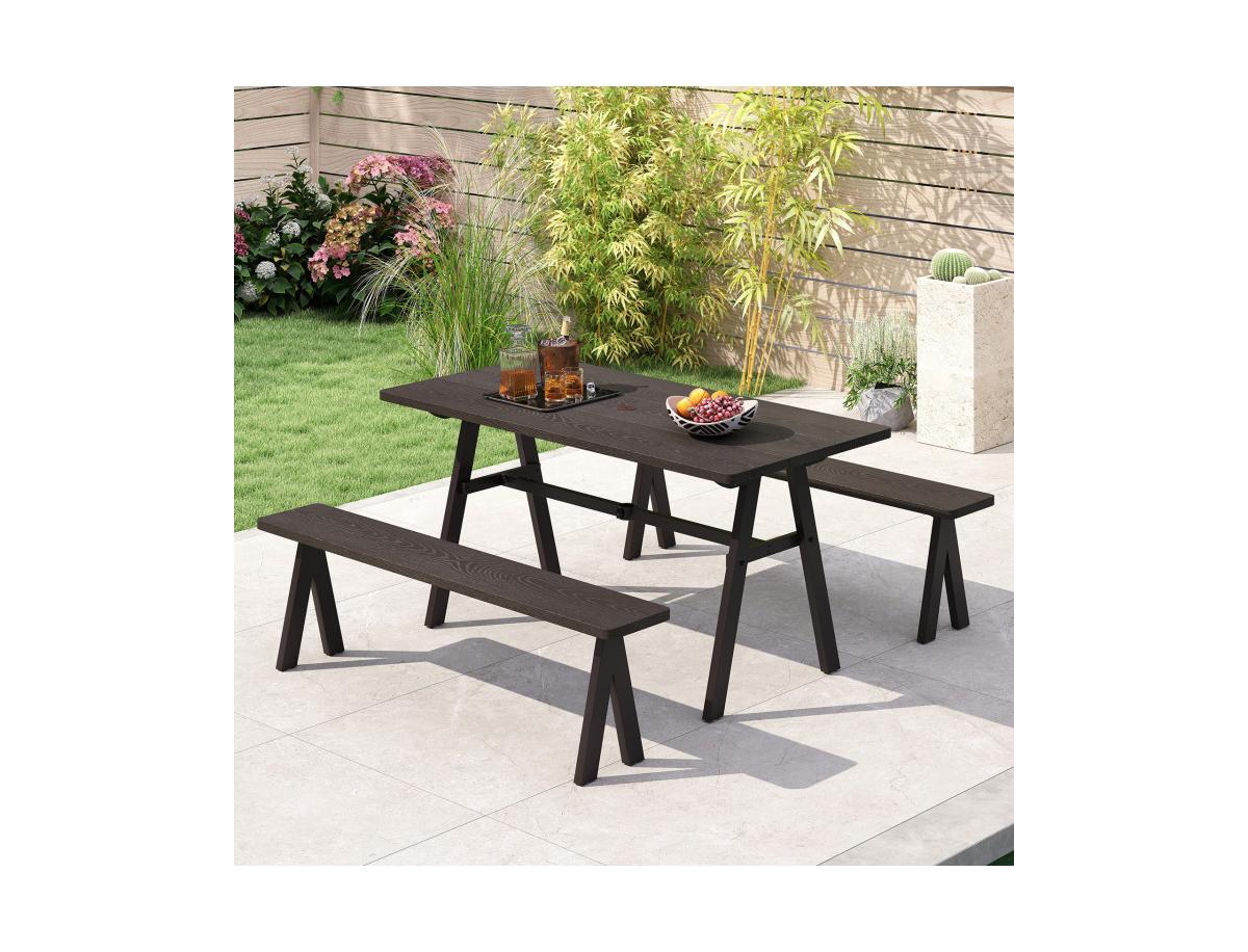 Click here for Slickblue Outdoor 3-Seat Bench with 800 lbs Bearin... prices