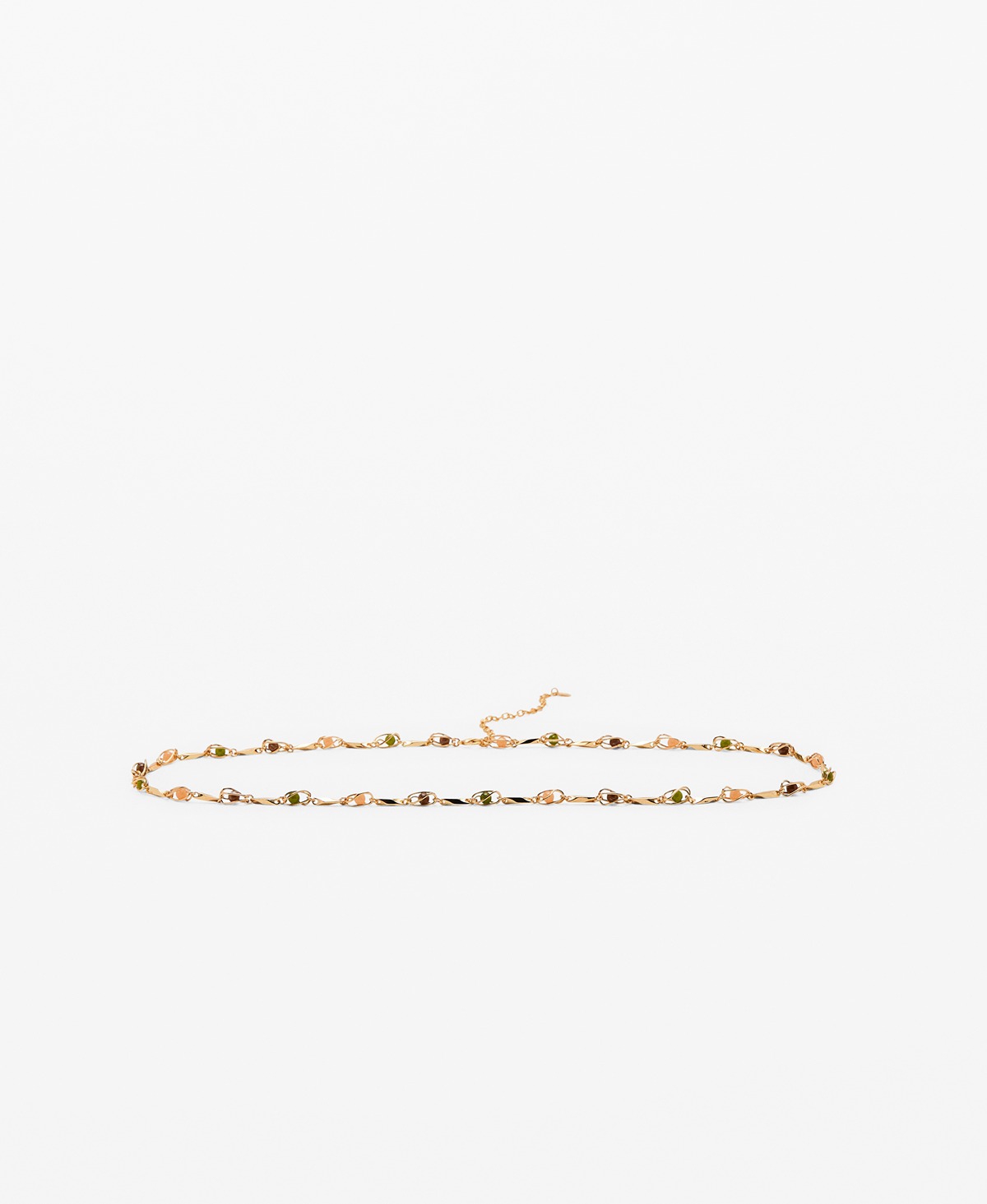 Click here for Mango Womens Beaded Chain Belt - Gold prices