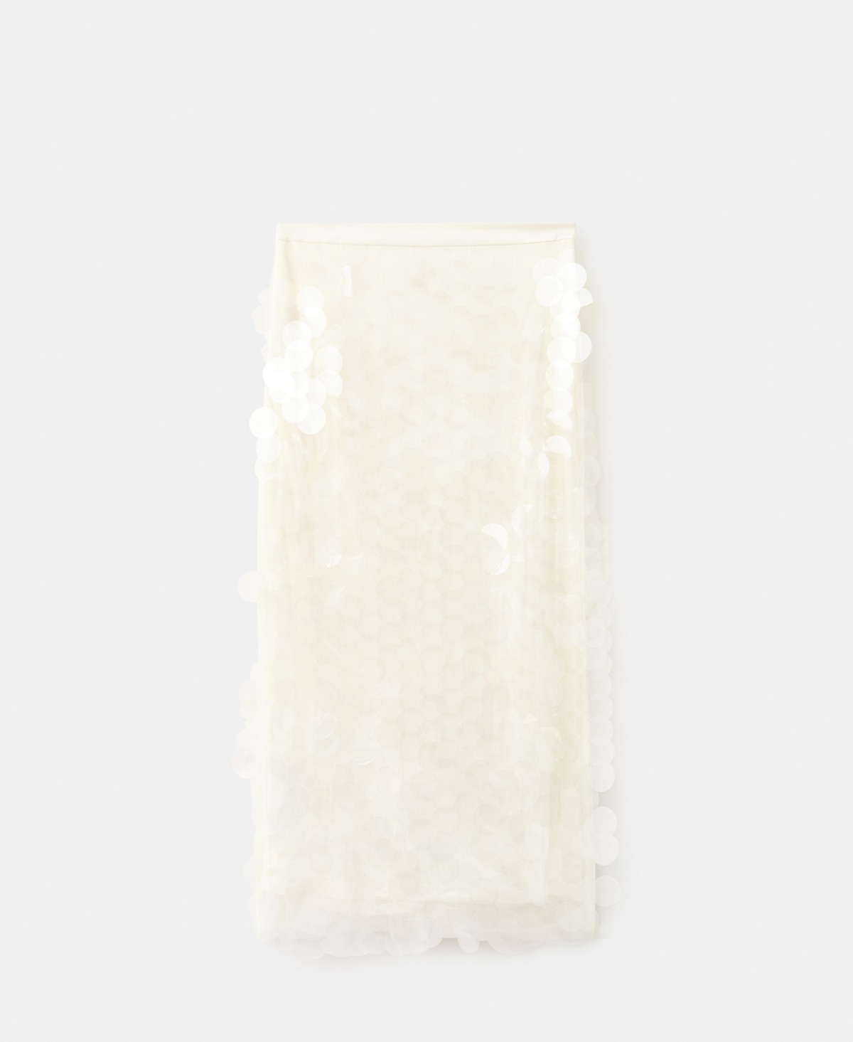 Click here for Mango Womens Sequin Midi Skirt - Ecru prices