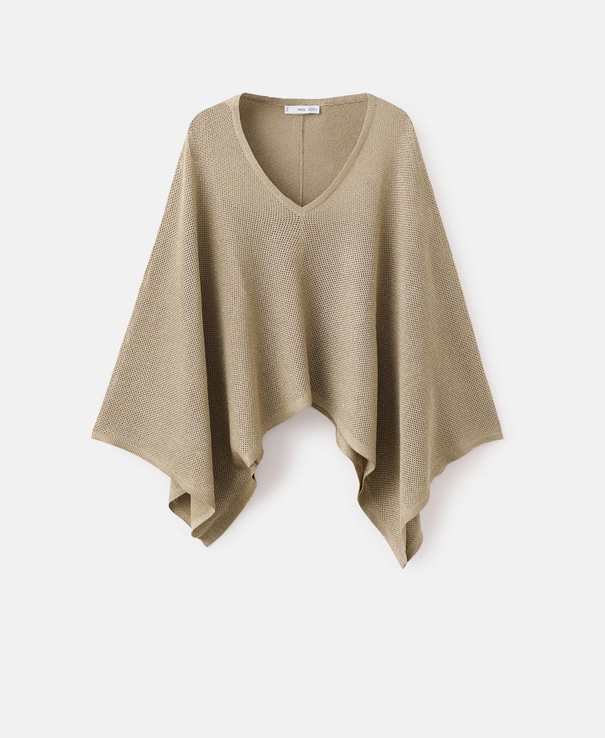 Click here for Mango Womens V-Neck Knit Top - Gold prices