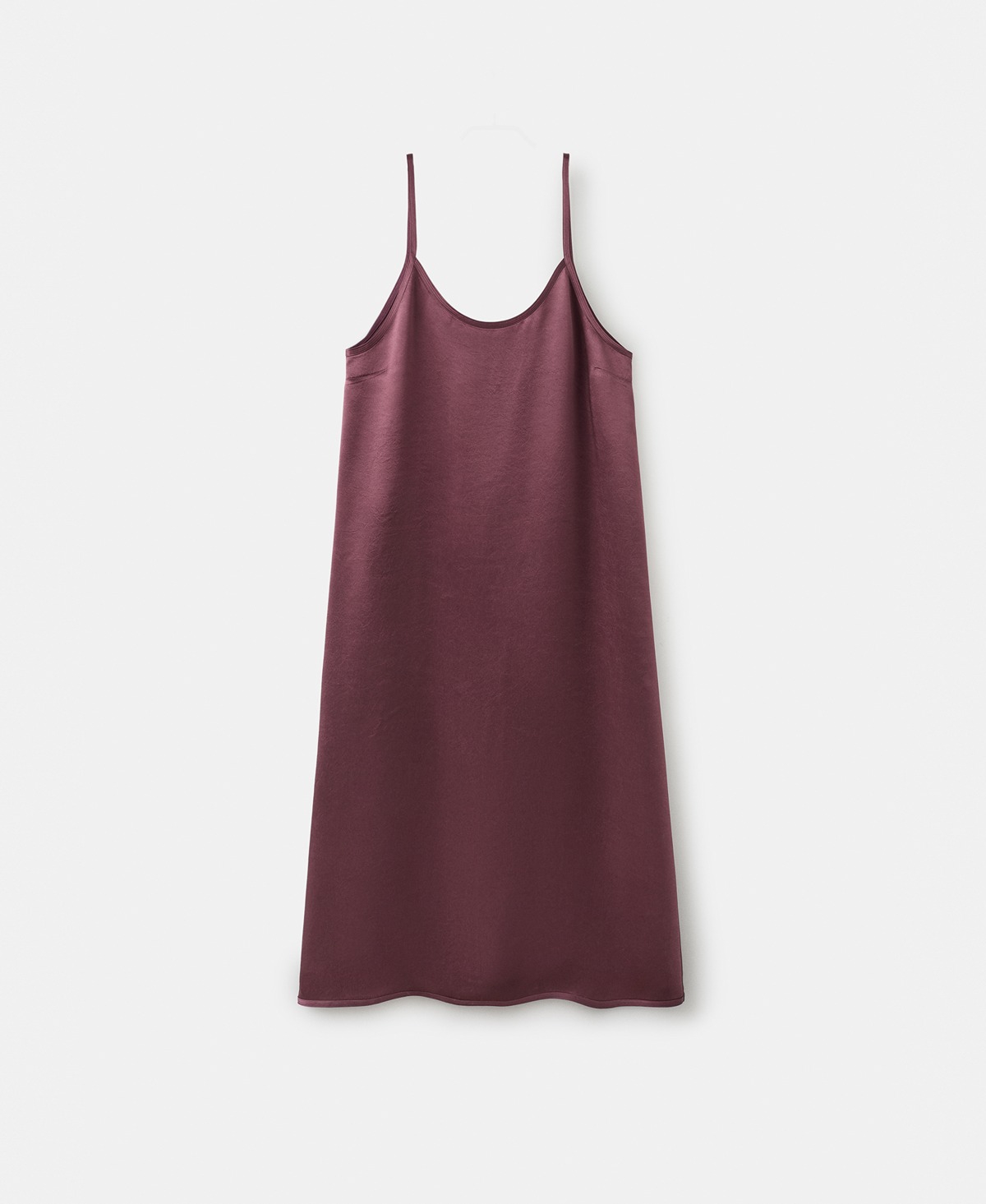 Click here for Mango Womens Long Satin Nightdress - Maroon prices