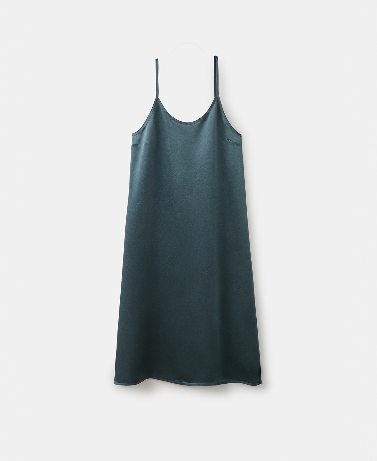 Click here for Mango Womens Long Satin Nightdress - Blue prices