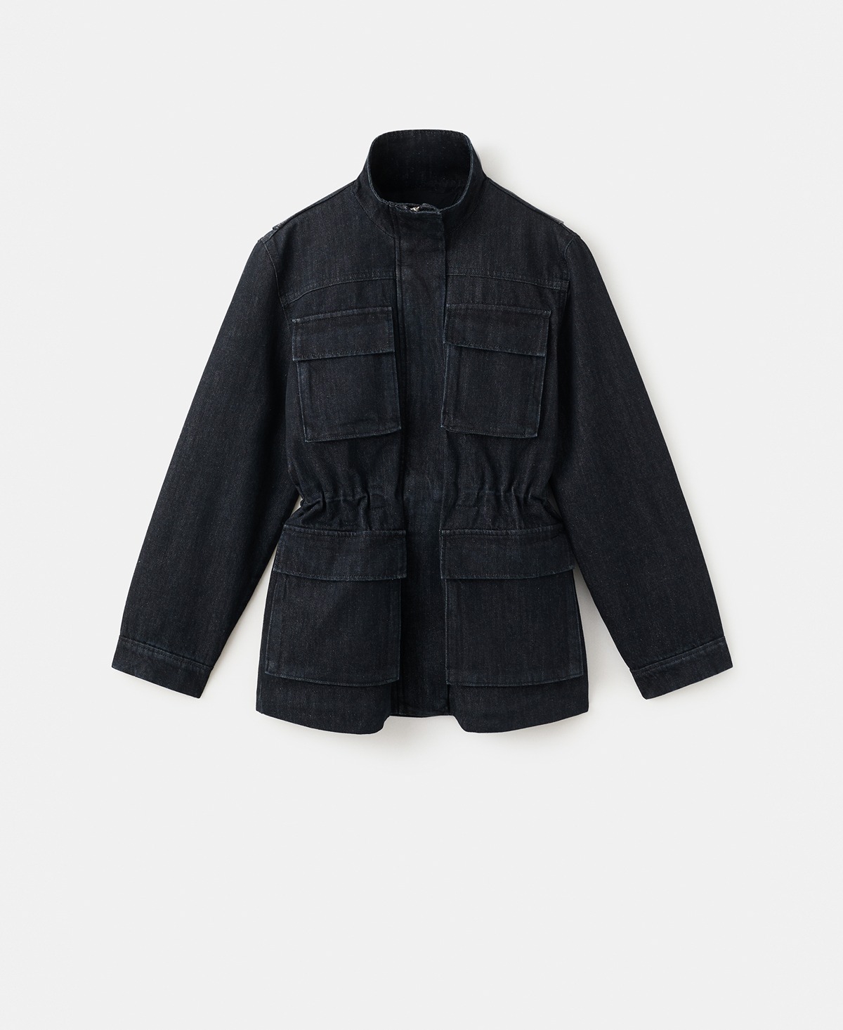 Click here for Mango Womens Pockets Oversized Denim Barn Parka -... prices