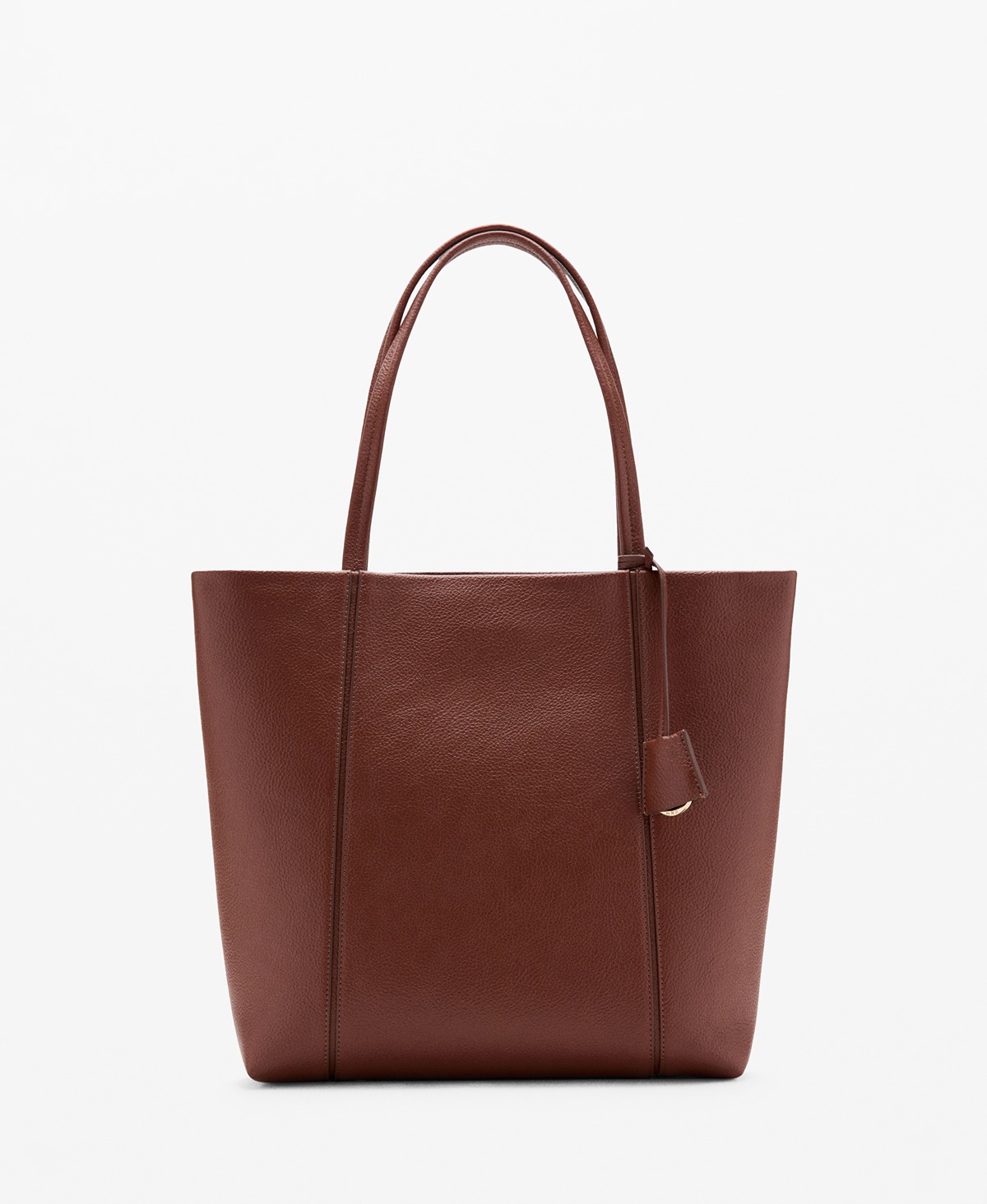 Click here for Mango Womens Handles Shopper Bag - Leather prices