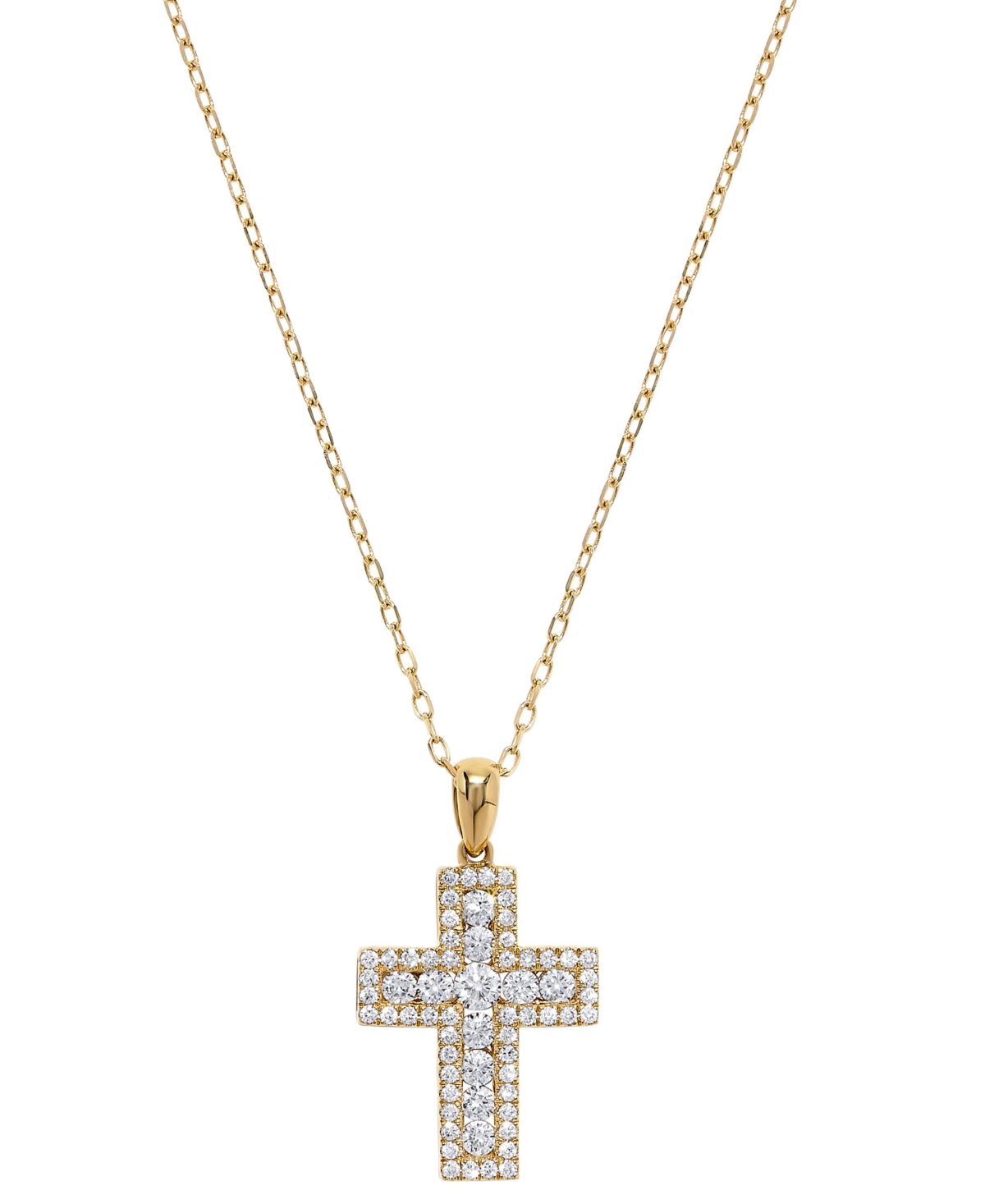 Click here for Macys Diamond Cross Pendant Necklace (5/8 ct. t.w.... prices