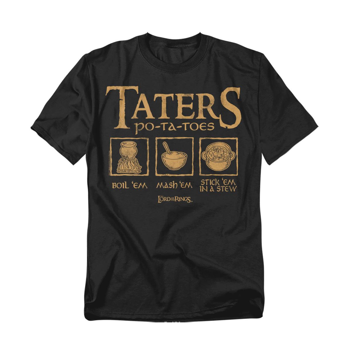 Click here for Lord Of The Rings Mens Taters T-Shirt - Black prices
