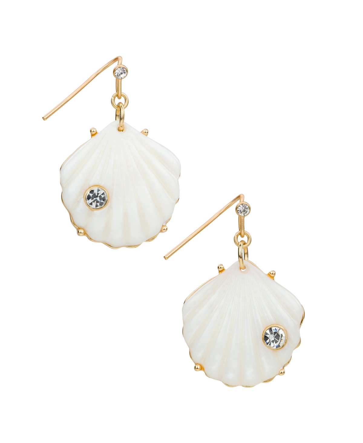 Click here for Patricia Nash Gold-Tone Plated Shell Drop Earrings... prices