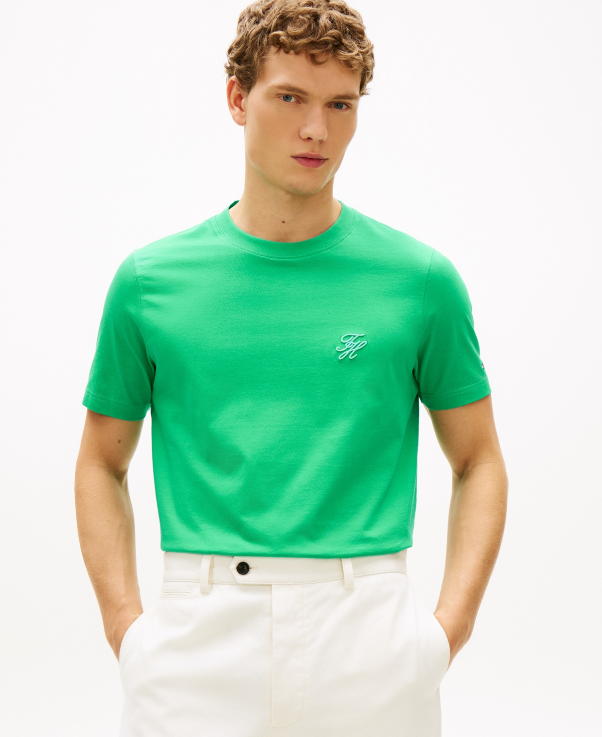 Click here for Tommy Hilfiger Mens Script Monogram Crewneck T-Shi... prices