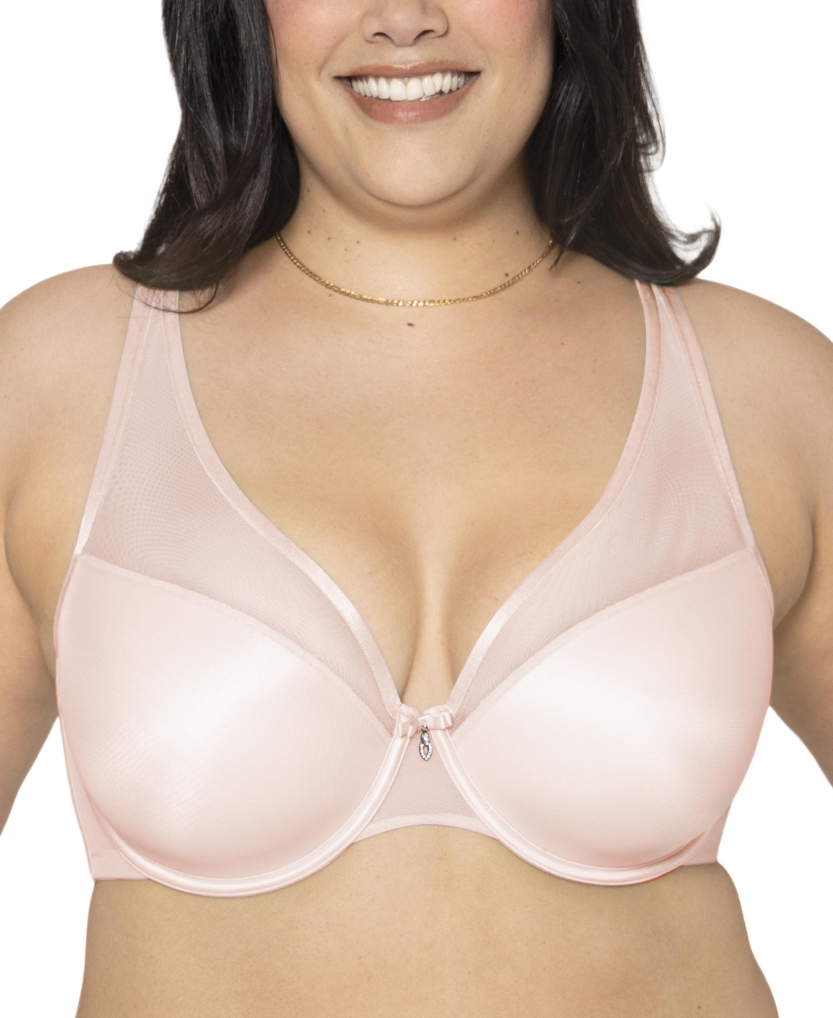 Click here for Curvy Couture Womens Sheer Mesh Plunge T-shirt Bra... prices