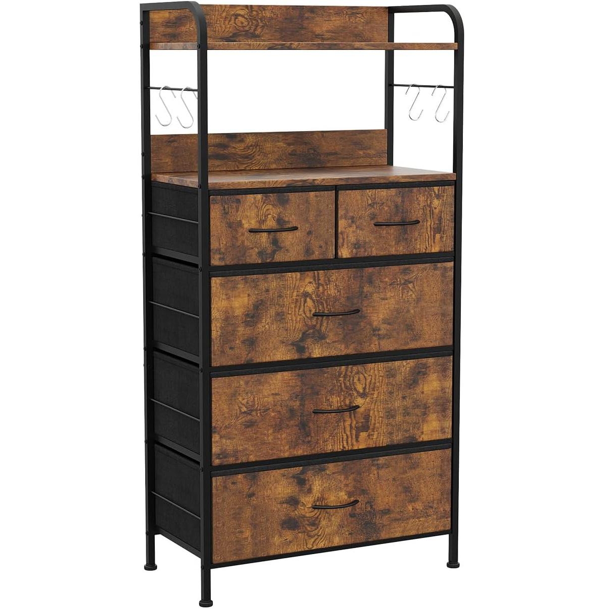 Click here for gaomon Slim Tall Dresser with Metal Frame  Wood To... prices