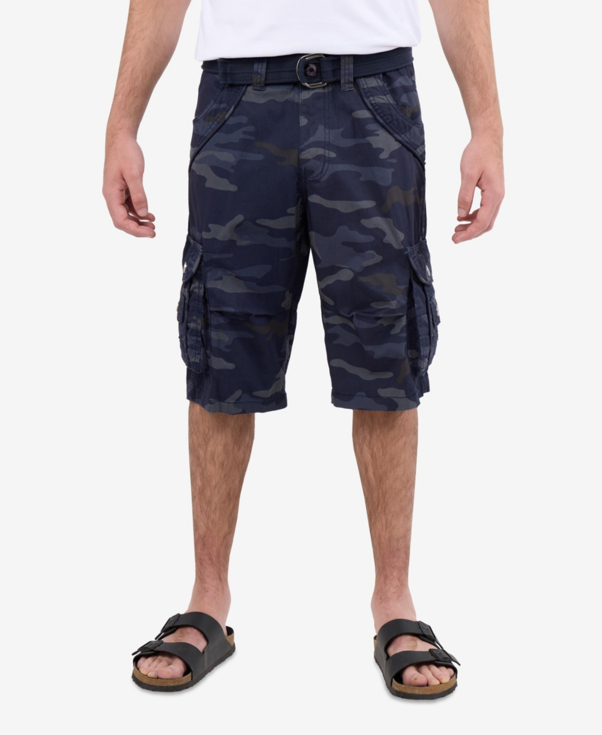 Click here for Xray Big & Tall Belted Double Pockets Cargo Shorts... prices