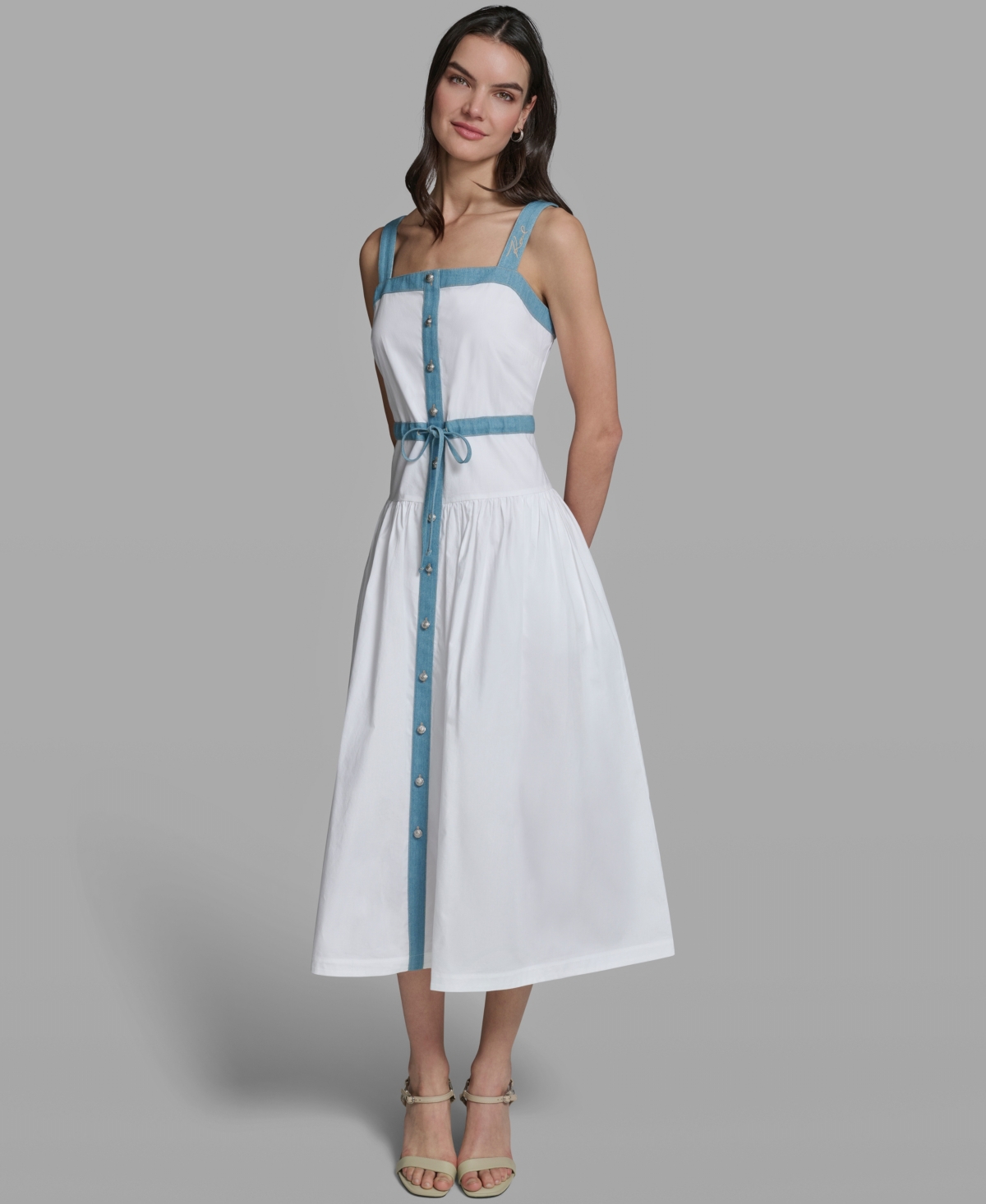 Click here for Karl Lagerfeld Paris Womens Sleeveless Square Neck... prices