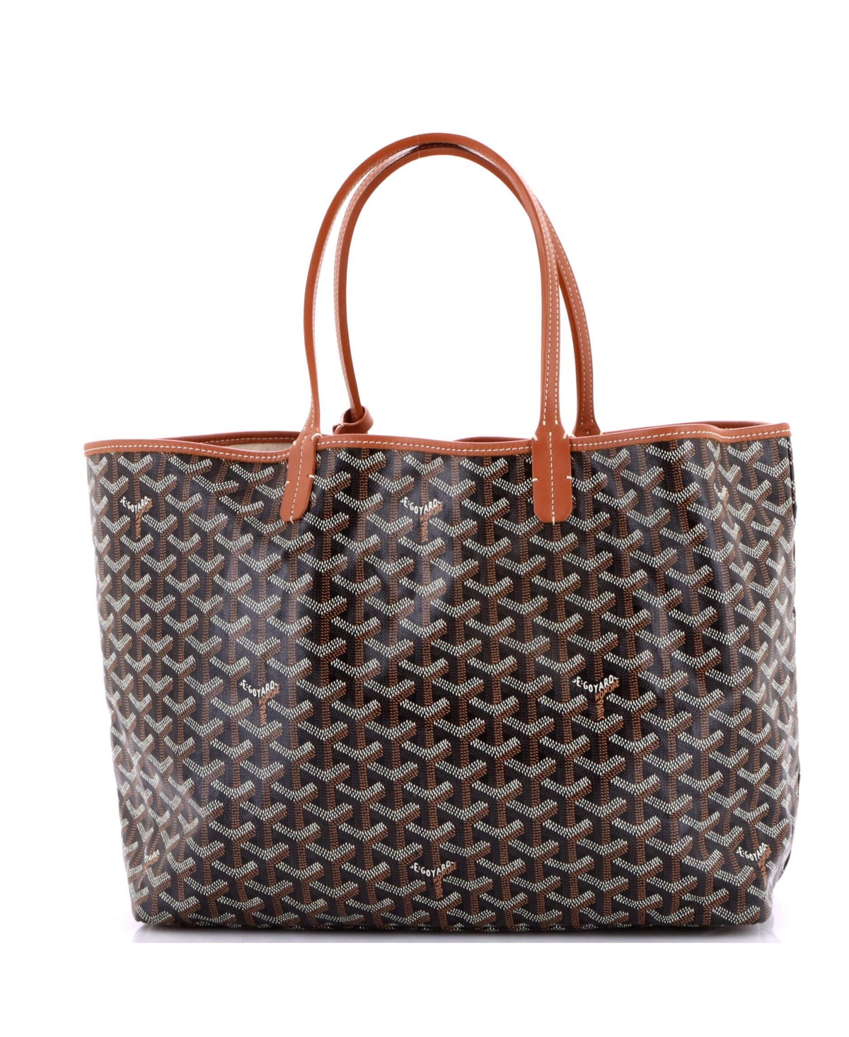 Click here for Pre-Owned Goyard Pm Saint Louis Tote Coated Canvas... prices