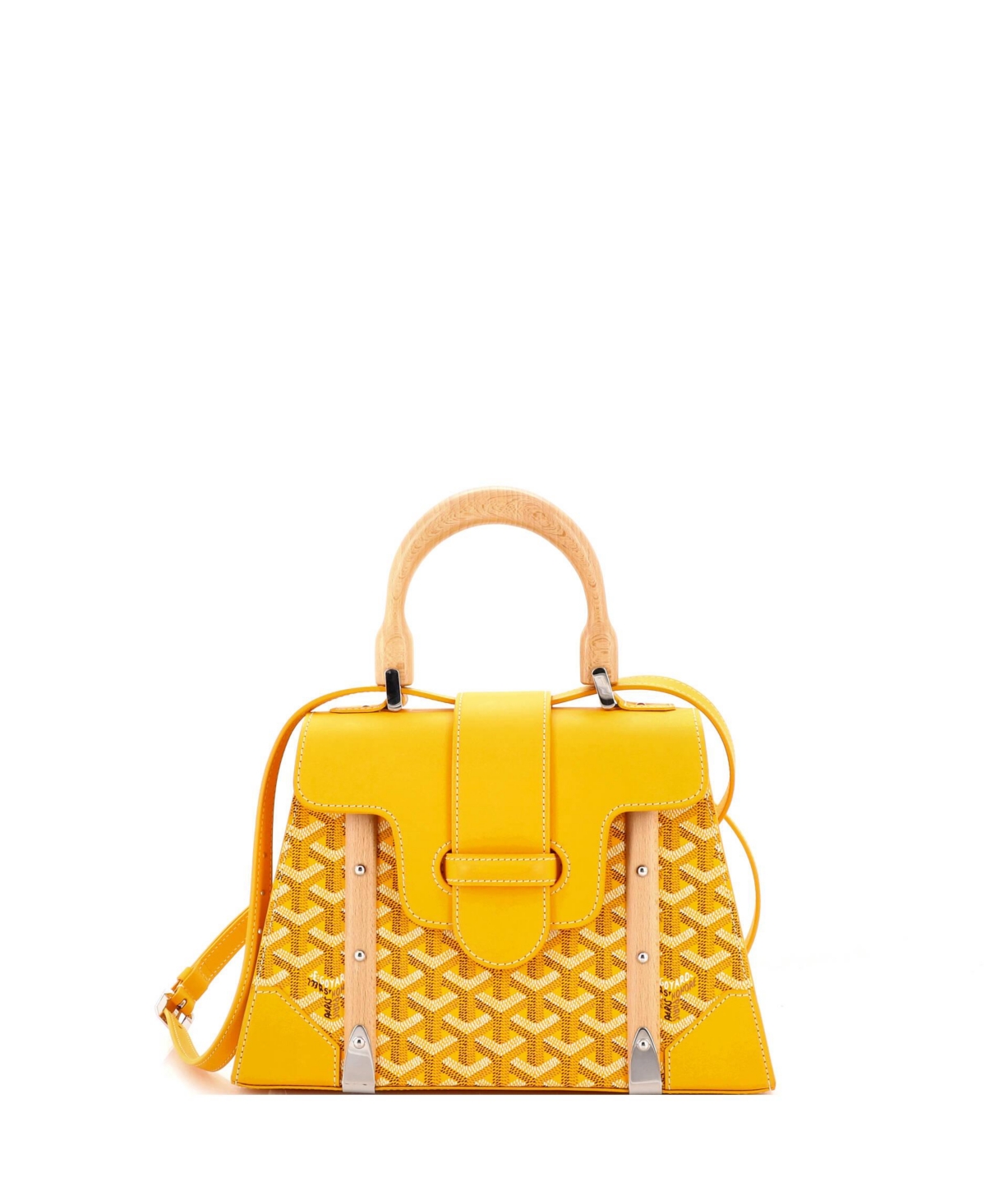 Click here for Pre-Owned Goyard Pm Saigon Top Handle Bag Coated C... prices