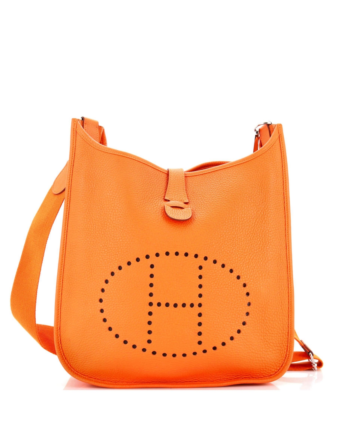 Click here for Pre-Owned HERMES Pm Evelyne Bag Gen Iii Clemence -... prices