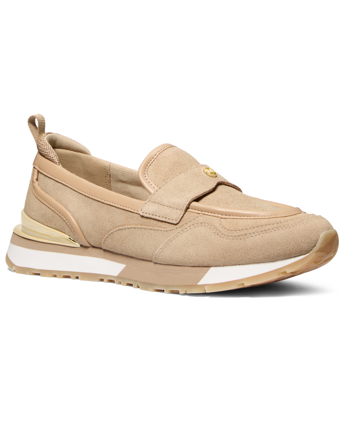 Click here for Michael Kors Womens Nova Slip-On Loafers - Khaki prices