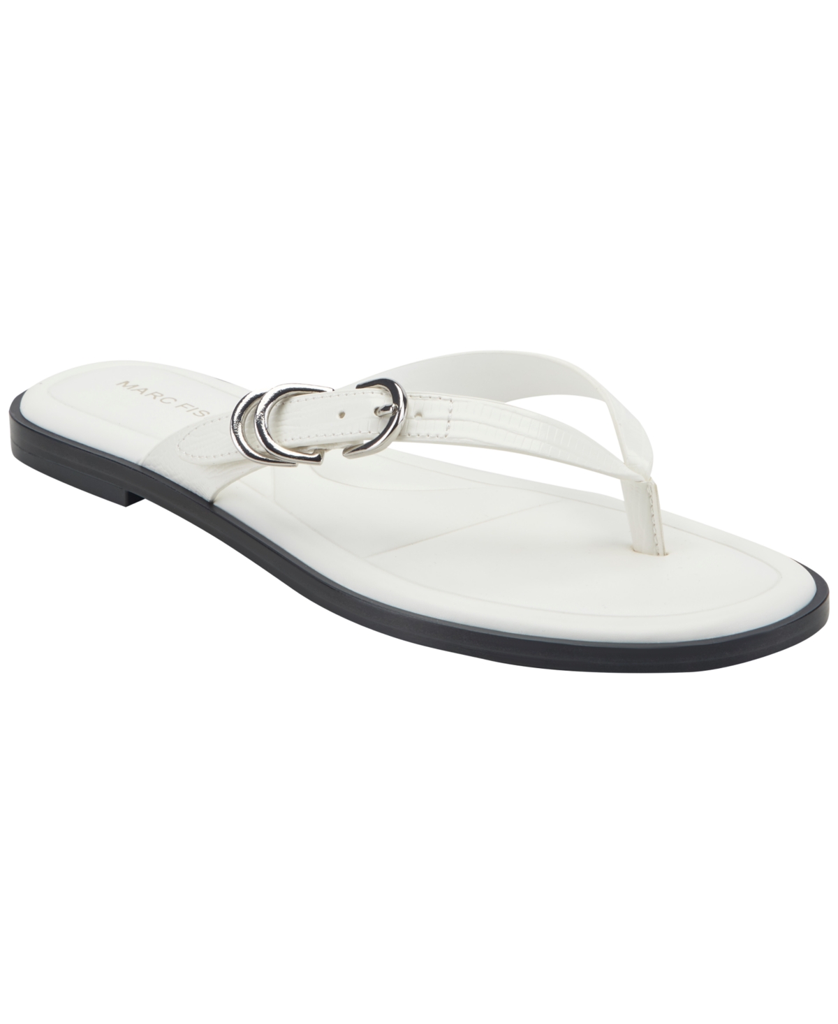 Click here for Marc Fisher Womens Retry Buckle Strap Flat Slip-On... prices