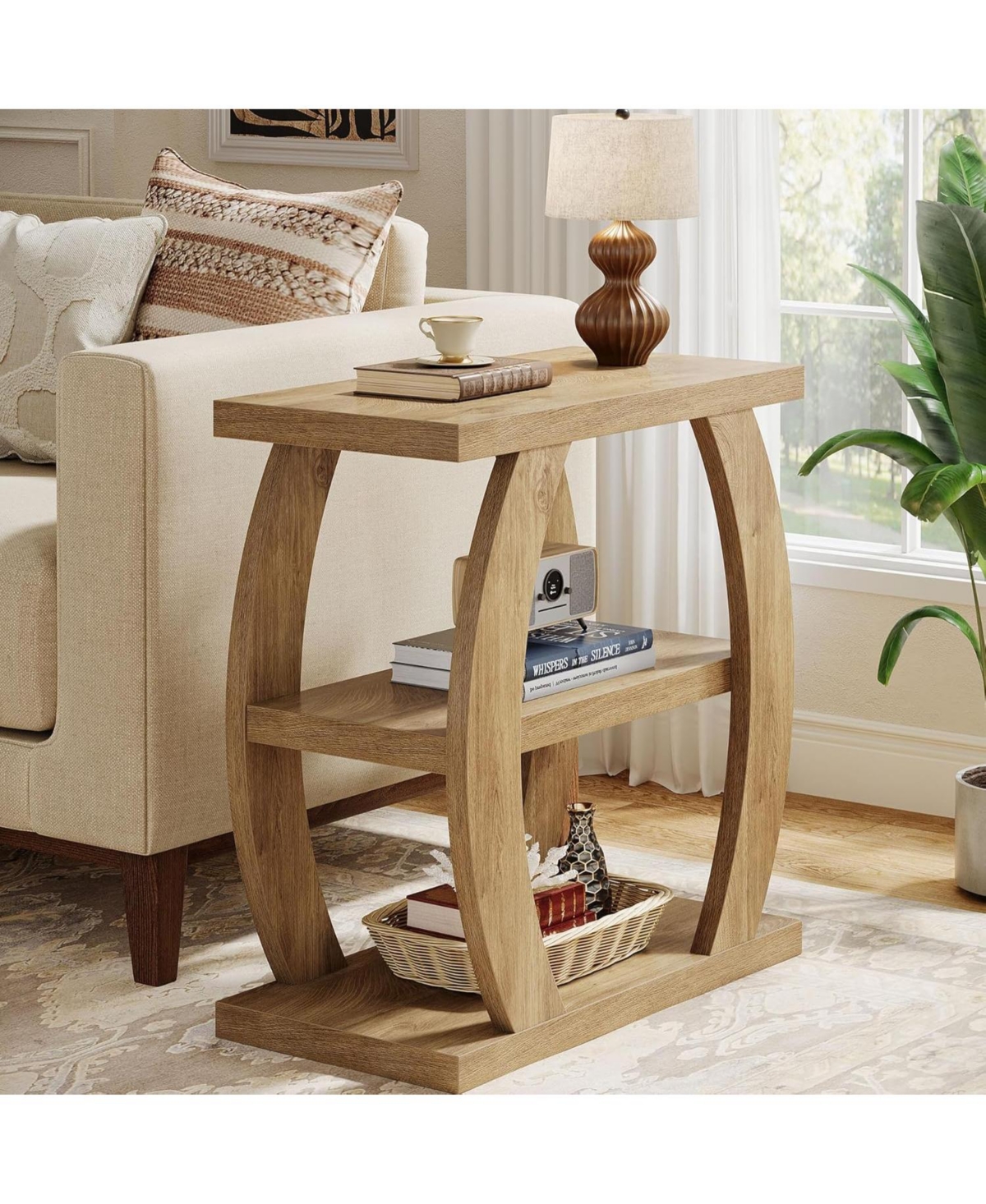 Click here for Tribesigns 3-Tier End Table for Living Room  Narro... prices