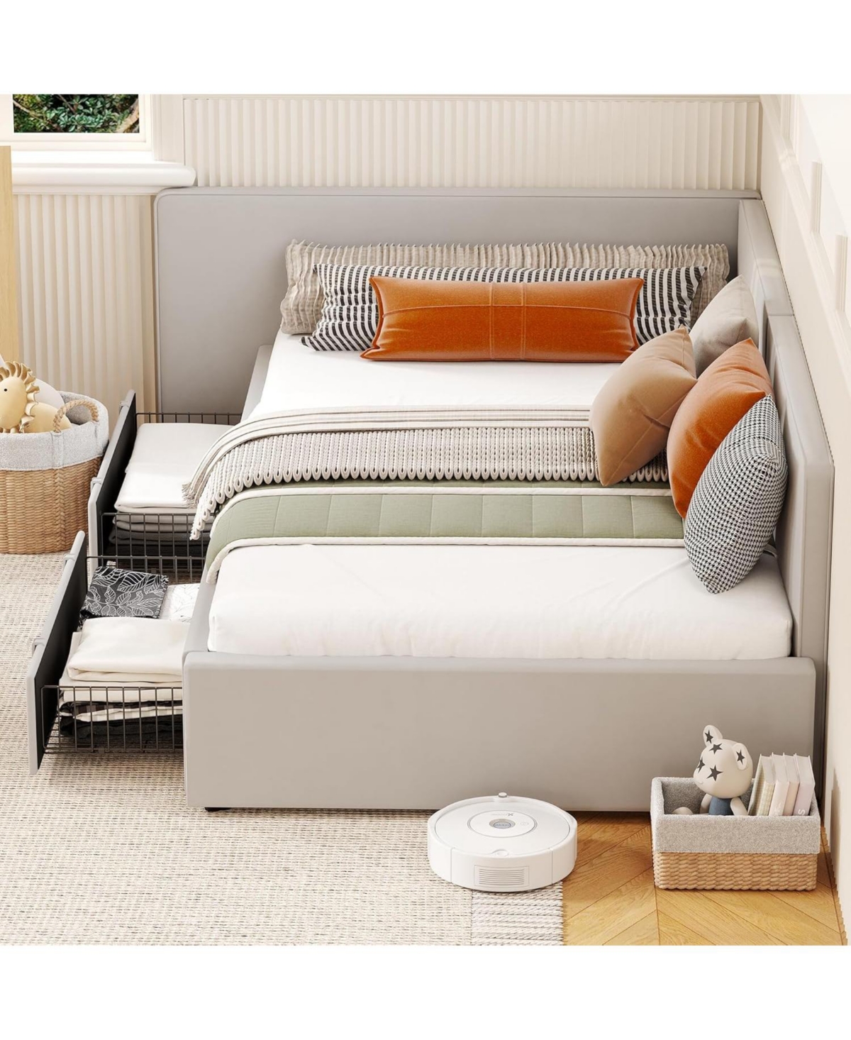 Click here for gaomon Daybed with 2 Storage Drawers  Corner Bed F... prices