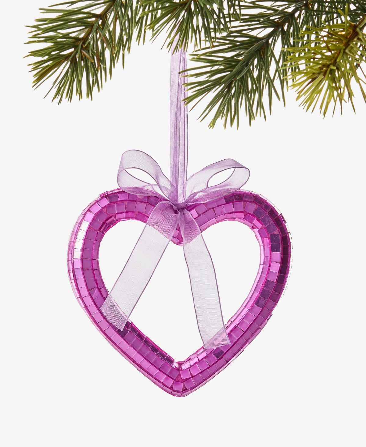 Click here for Holiday Lane Disco Brights Plastic Heart Ornament... prices