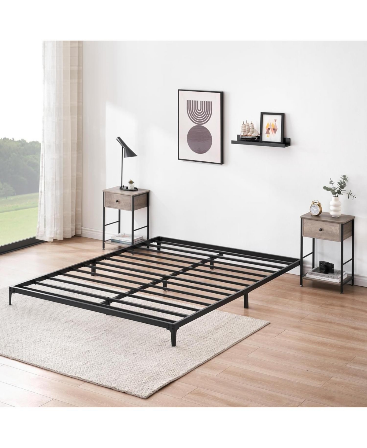 Click here for gaomon 6 Inch Low Bed Frame with Steel Slat Suppor... prices