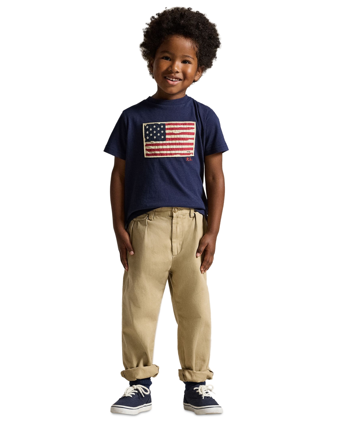 Click here for Polo Ralph Lauren Boys 2-7 Flag Cotton Jersey T-Sh... prices