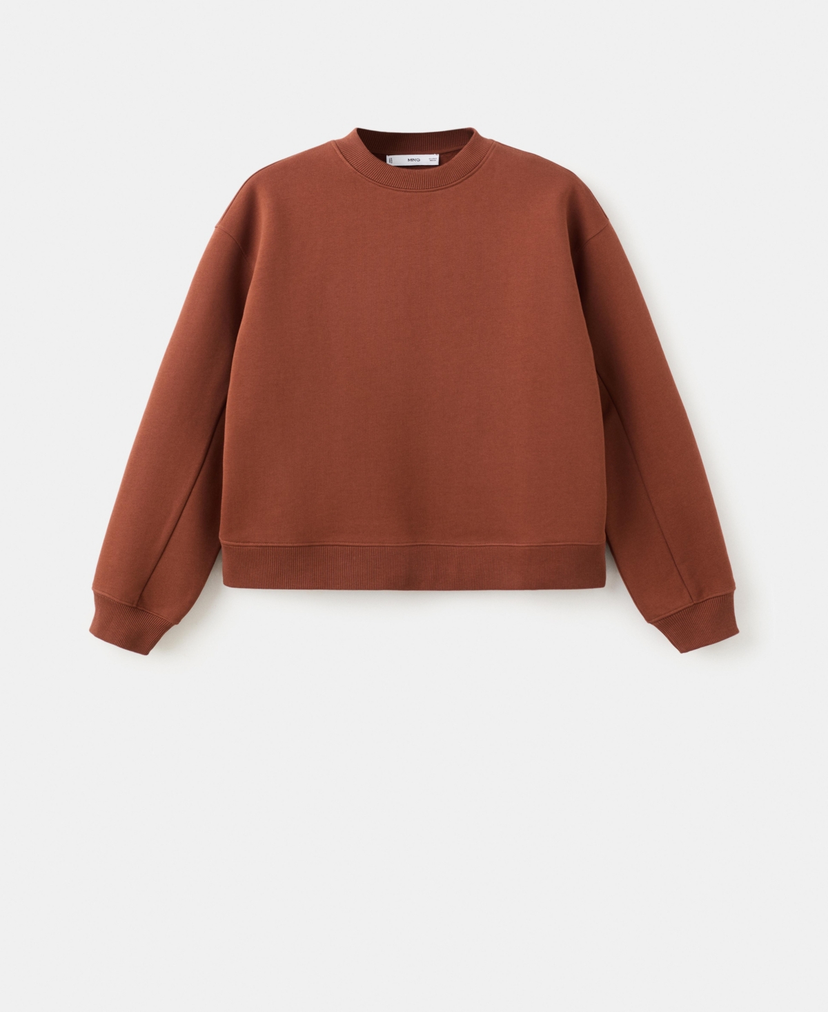 Click here for Mango Womens Plain Cotton Sweatshirt - Russet prices
