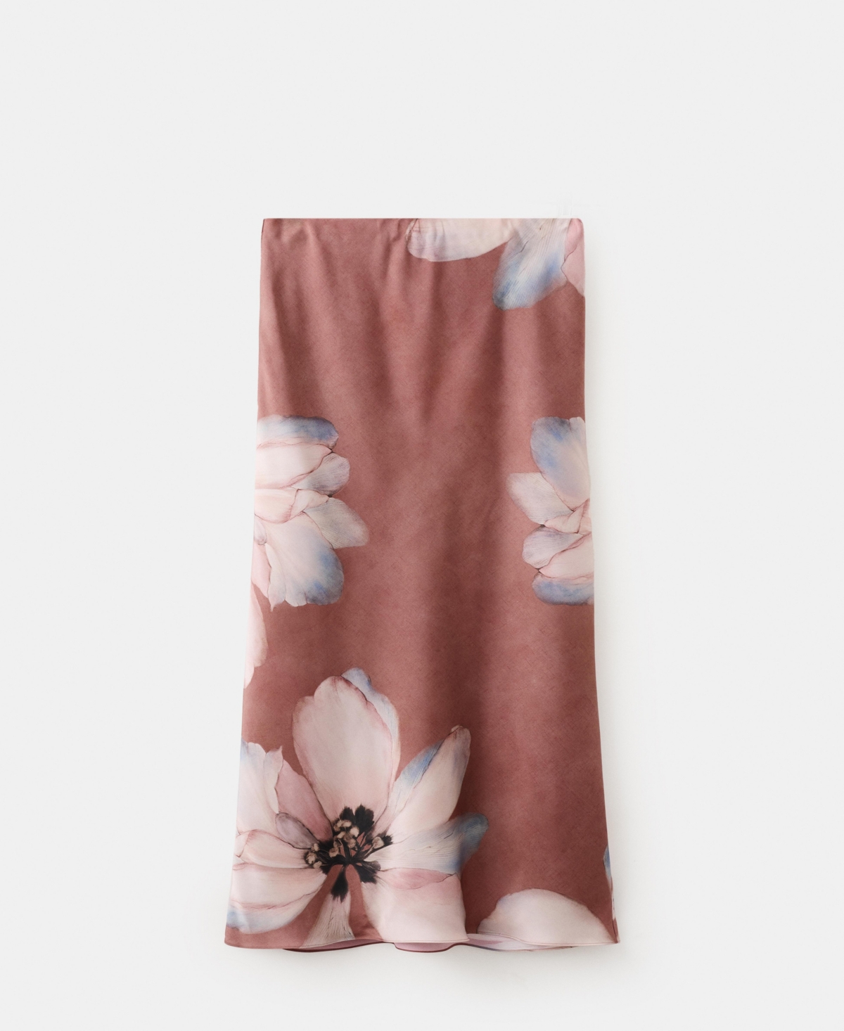 Click here for Mango Womens Floral-Print Long Skirt - Pastel Pink prices