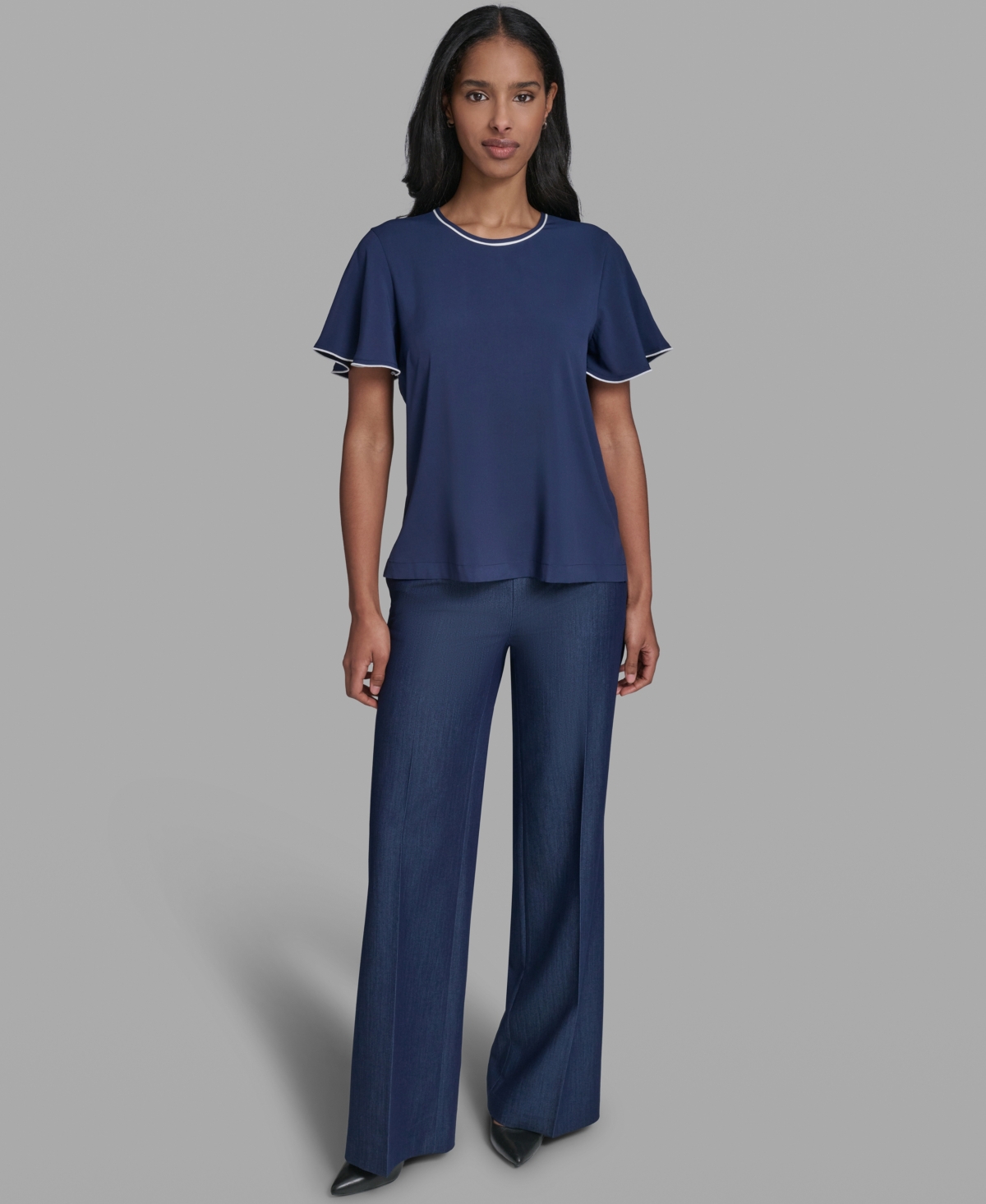 Click here for Karl Lagerfeld Paris Womens Crew Neck Short-Sleeve... prices