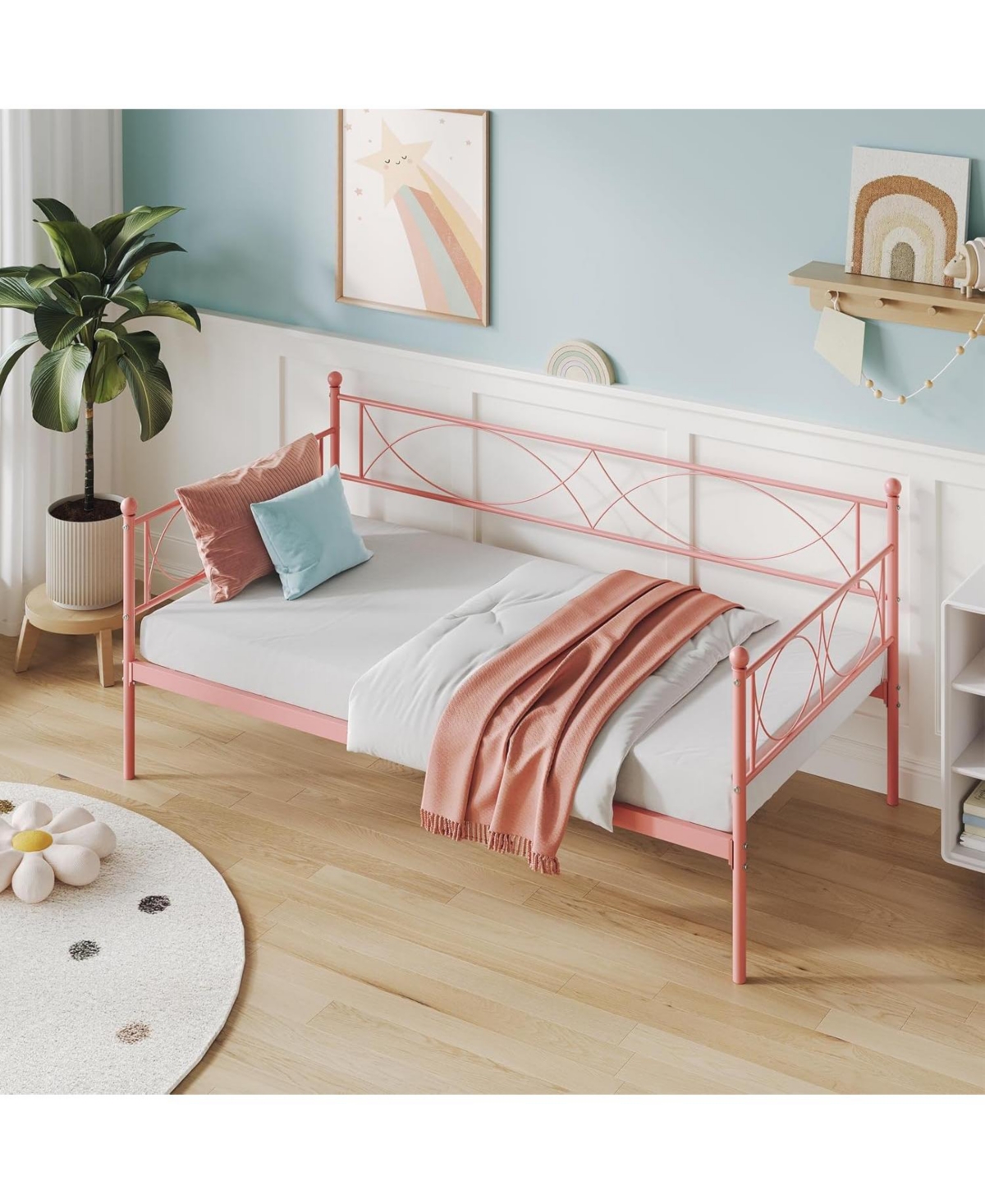 Click here for gaomon Twin daybed with Trundle  Metal Twin Daybed... prices