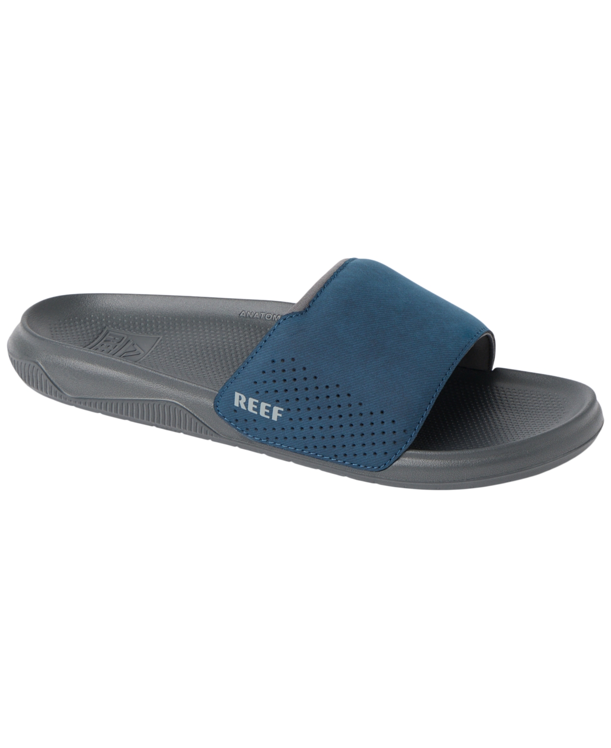 Click here for Reef Mens Slip-On Slides - Gray/Navy prices