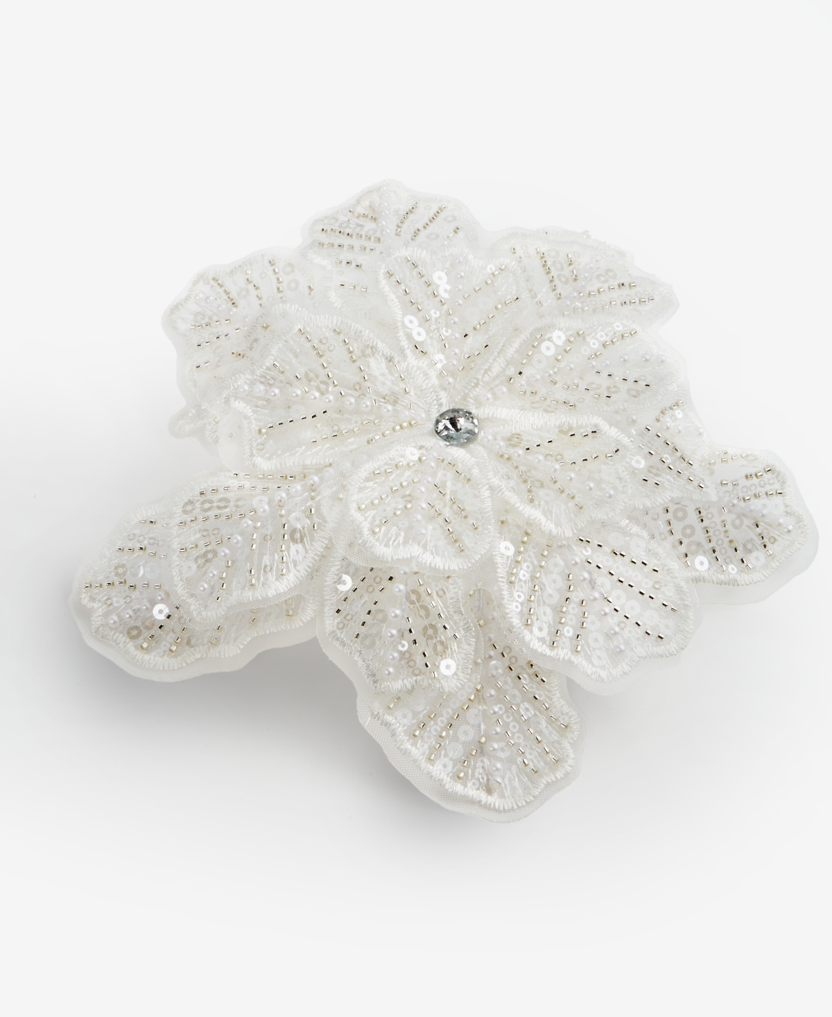 Click here for Holiday Lane Iced Delight Floral with Sequins Clip... prices
