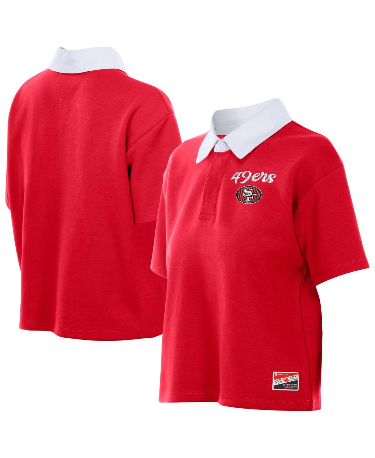 Click here for New Era Womens Scarlet San Francisco 49ers Throwba... prices