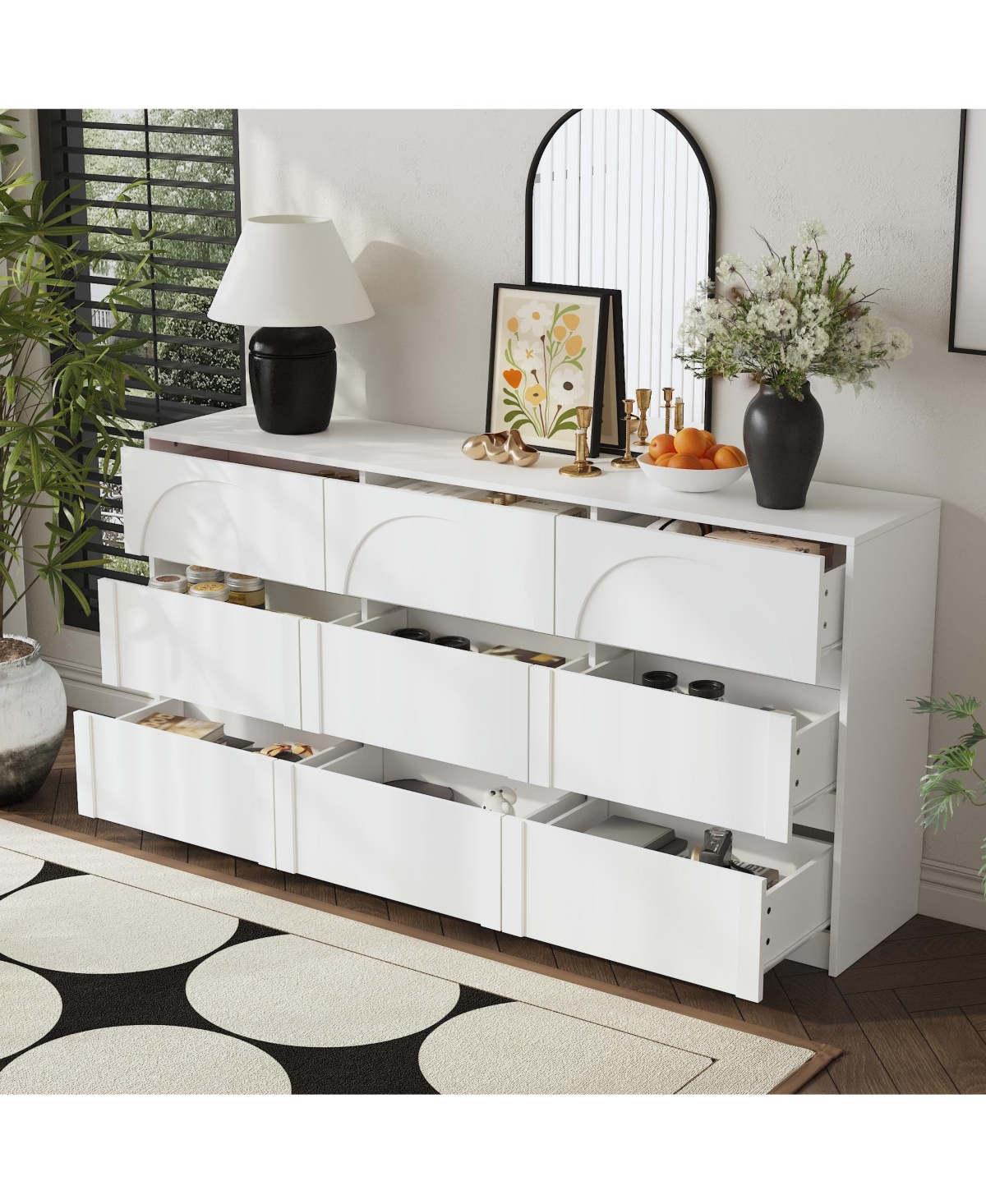 Click here for Homsee 63" 9-Drawer Wooden Dresser with Elega... prices