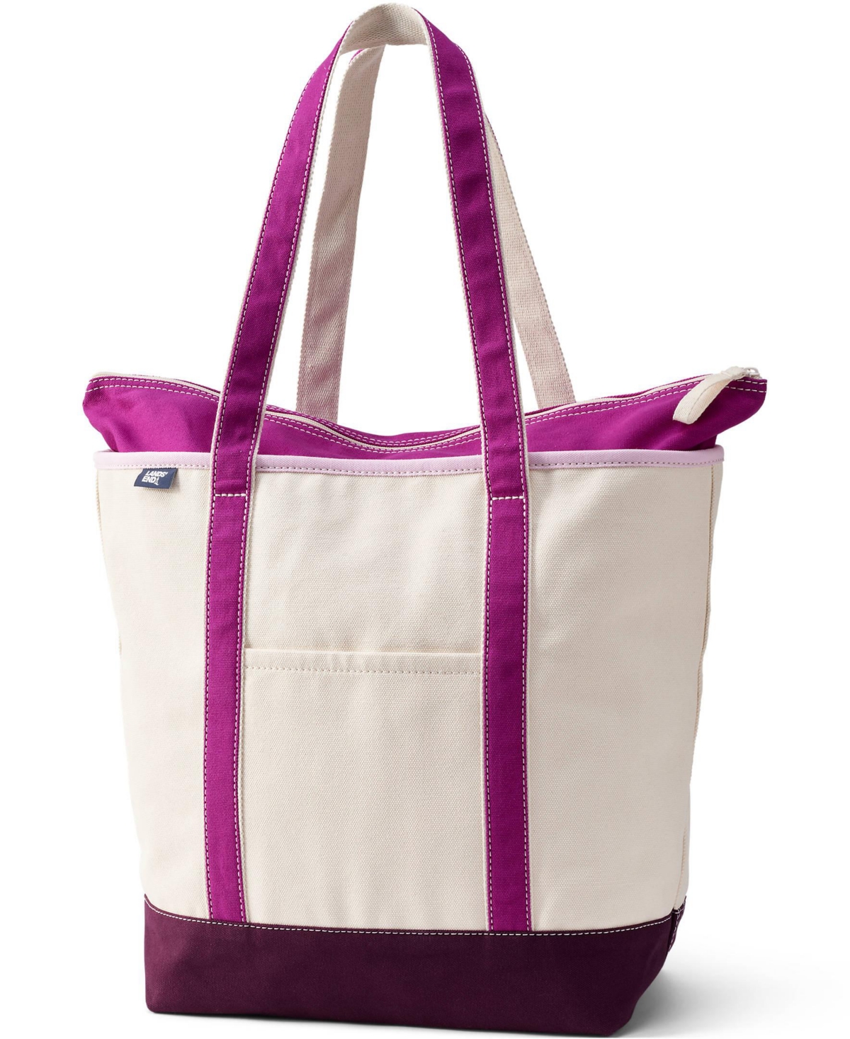 Click here for Lands End Large 5 Pocket Zip Top Long Handle Canva... prices