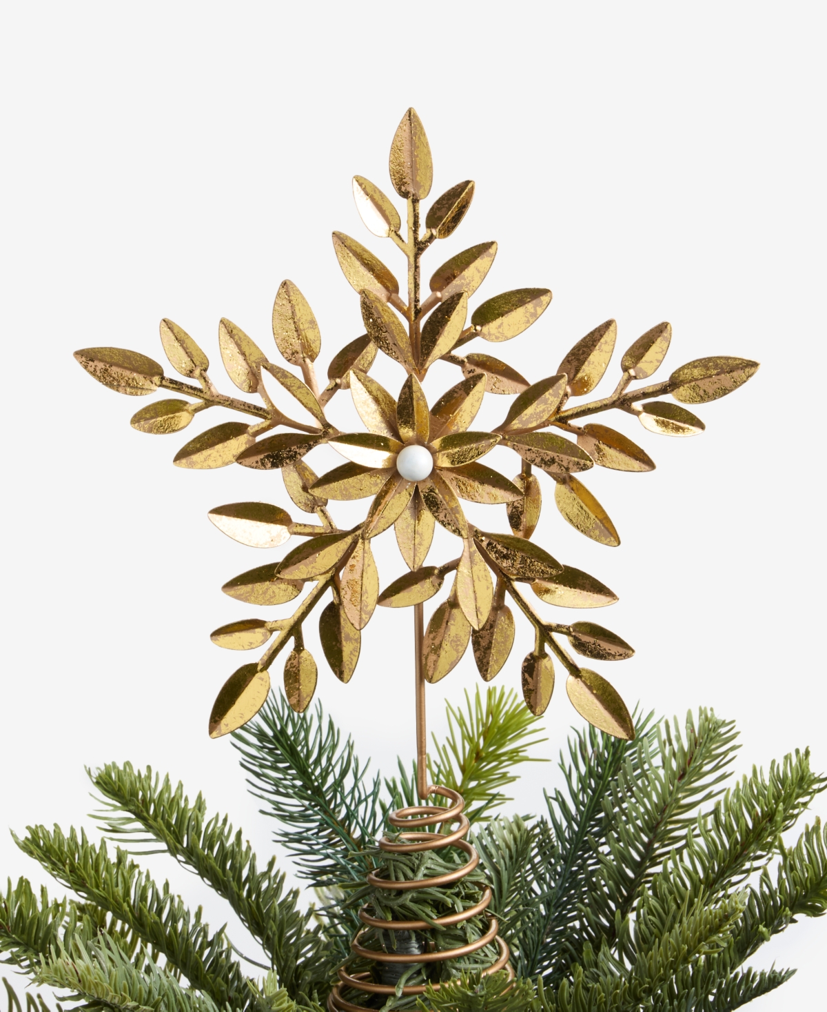 Click here for Holiday Lane Opulence Gold-Tone Iron Star Tree Top... prices