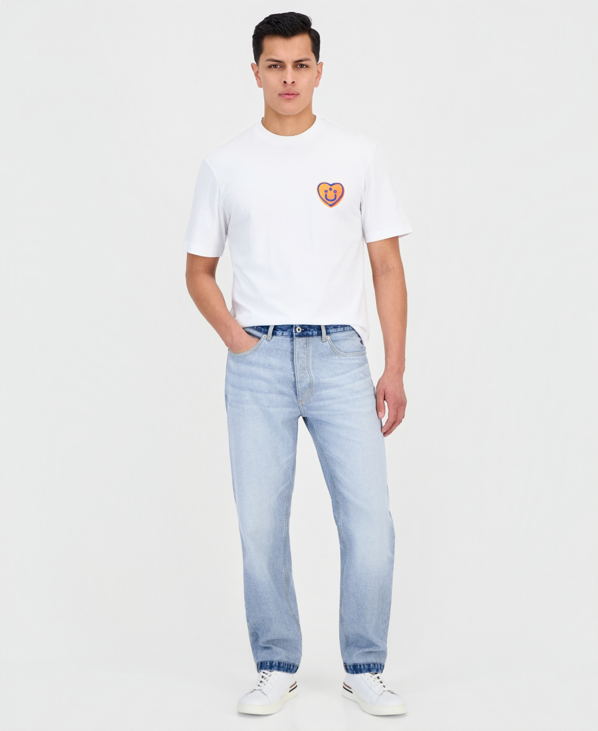 Click here for Hugo Boss Mens Jonah Regular-Fit Jeans - LT/PASBLU... prices