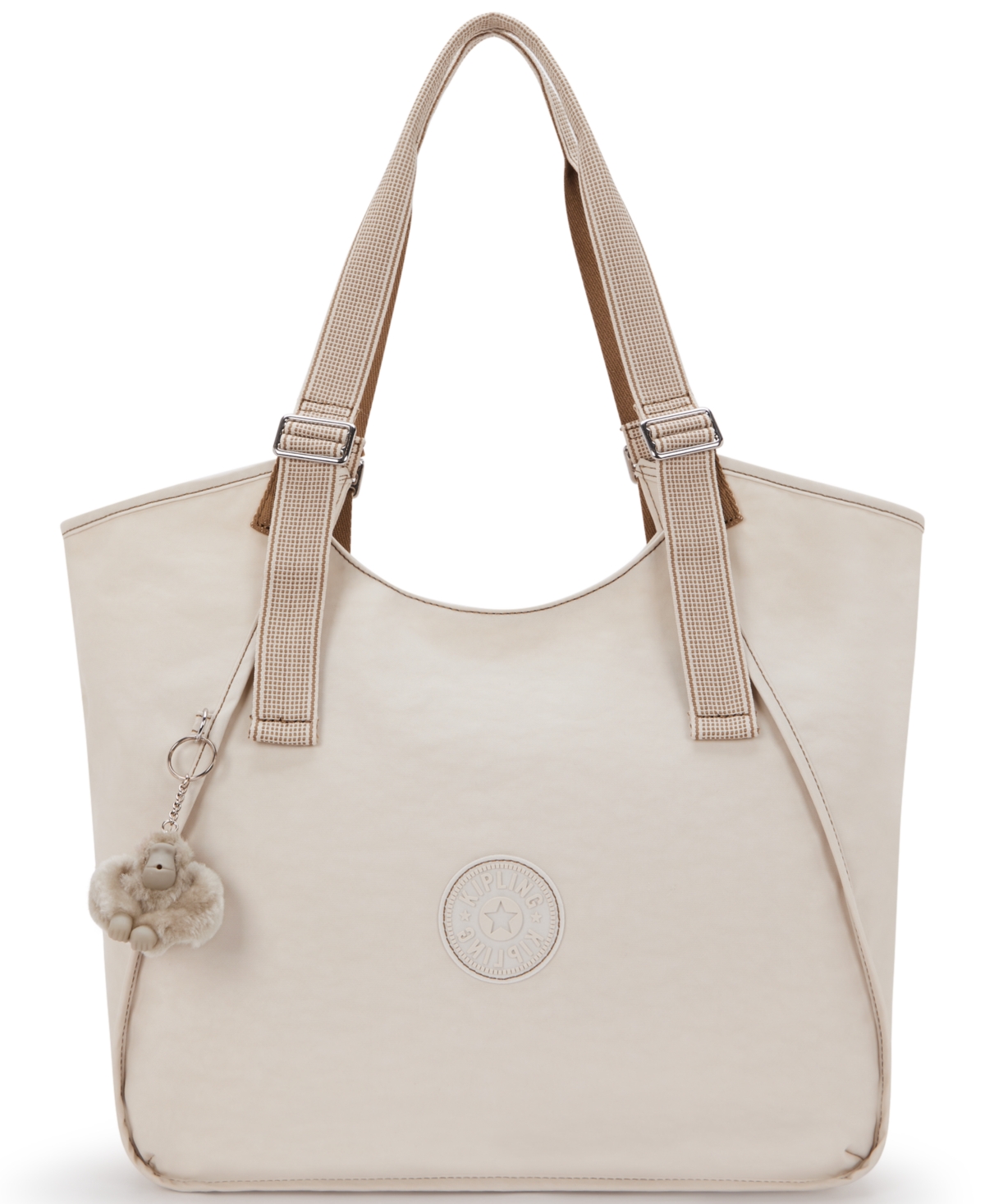 Click here for Kipling Geraldina Extra-Large Tote Bag - Soft Sand prices