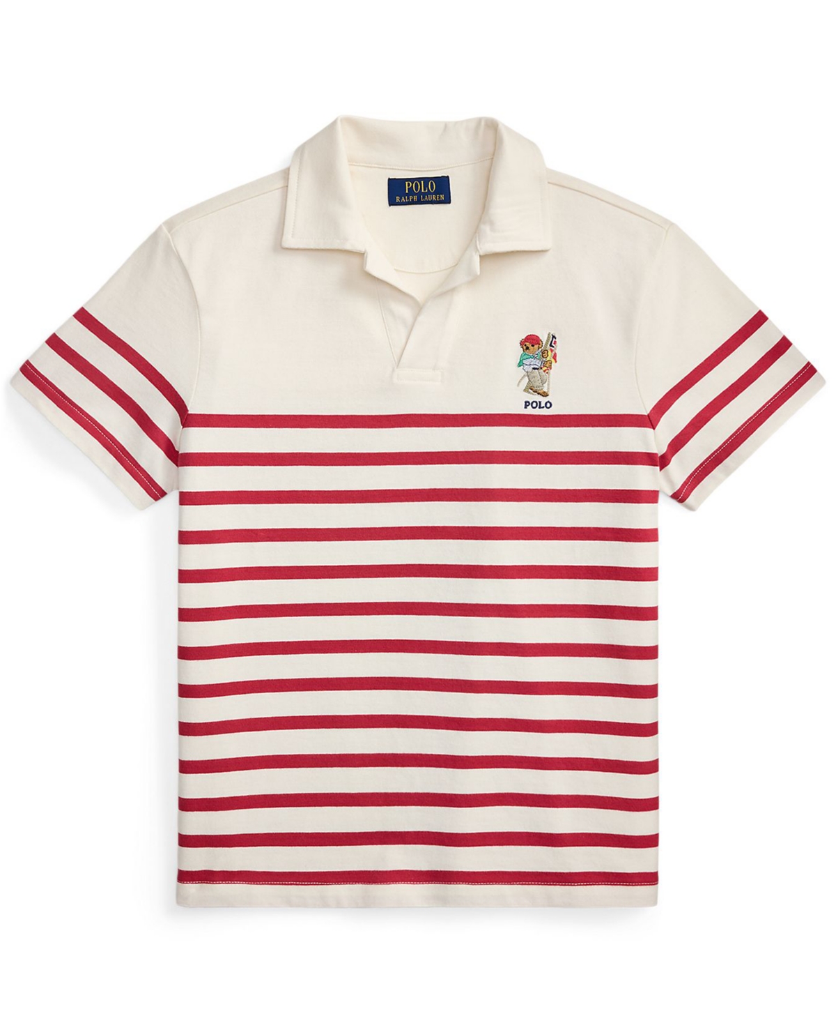 Click here for Polo Ralph Lauren Boys 8-20 Polo Bear Striped Cott... prices